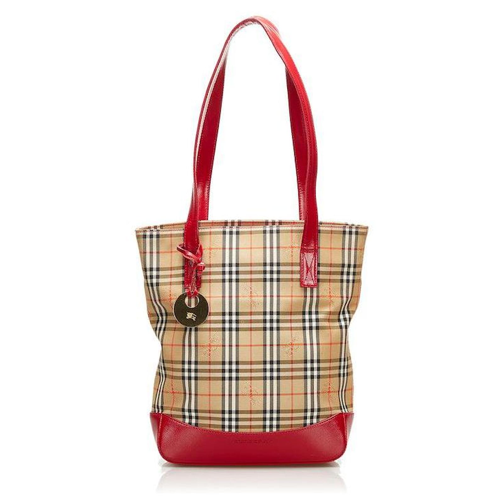 burberry House Check Tote Bag beige Cloth ref.788440 - Joli Closet