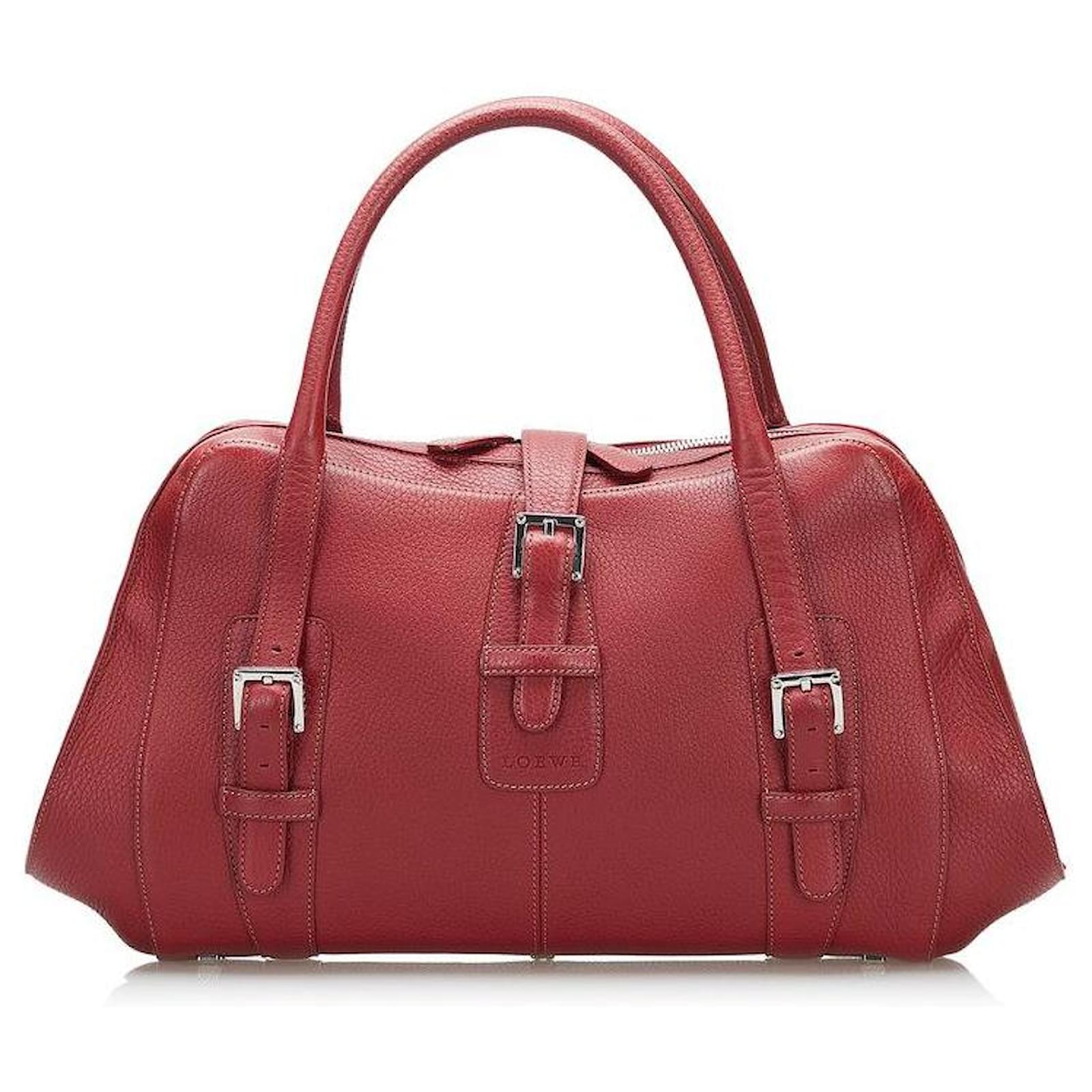 loewe sac à main en cuir rouge Veau façon poulain ref.788609 - Joli Closet