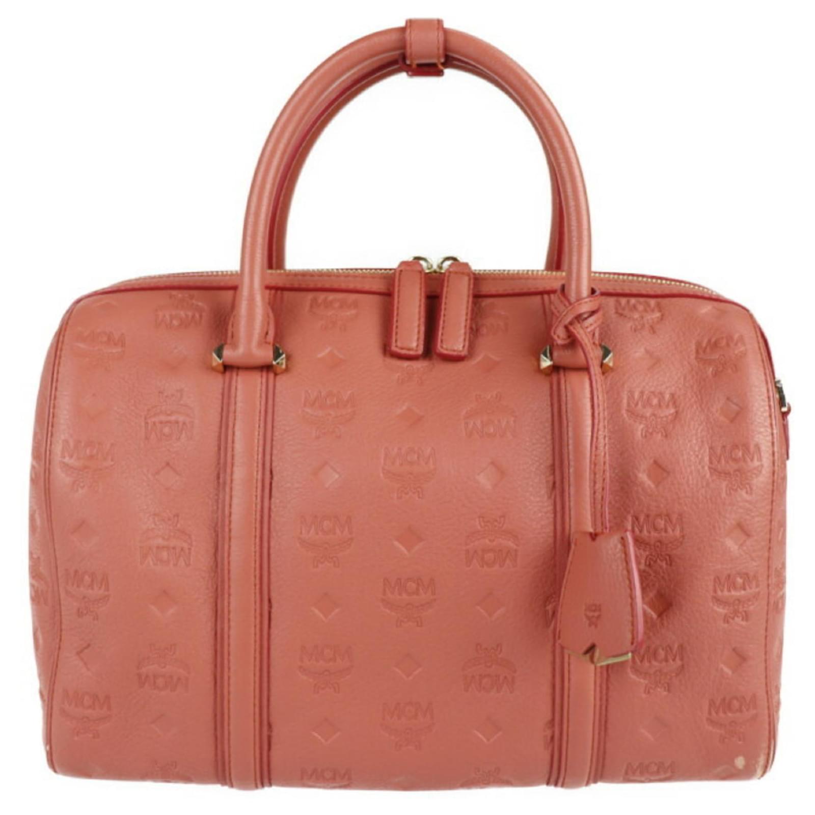 MCM Visetos Pink Leather ref.789005 - Joli Closet