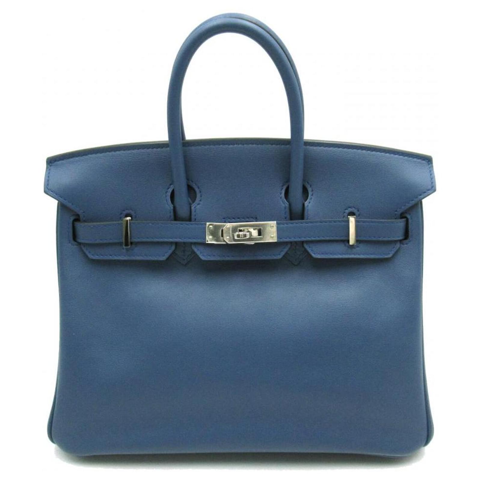 Hermès HERMES BIRKIN 25 Blue Leather ref.789616 - Joli Closet