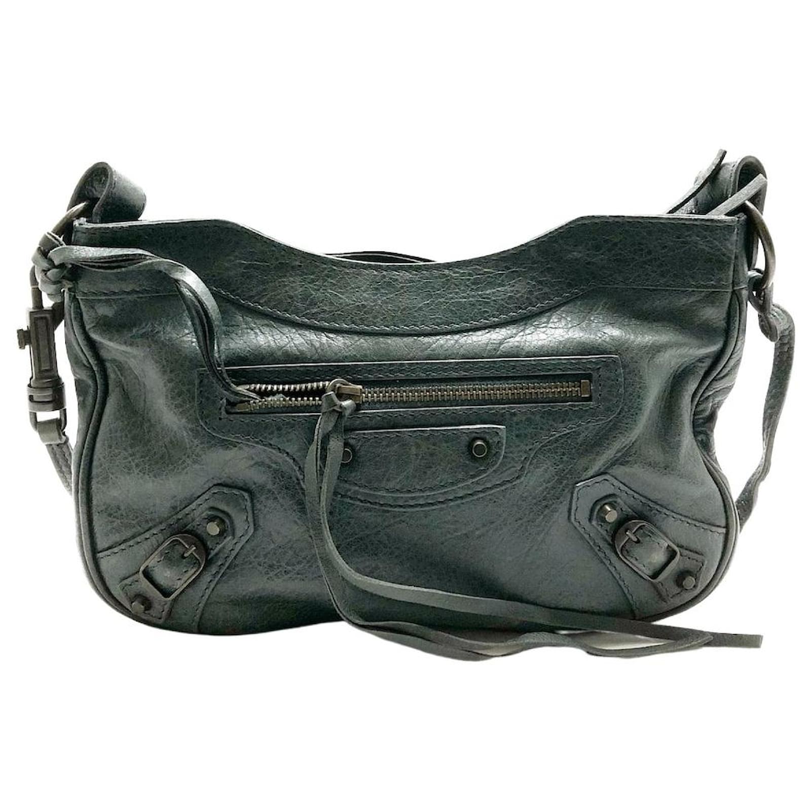 Balenciaga Hip Green Leather ref.790064 - Joli Closet