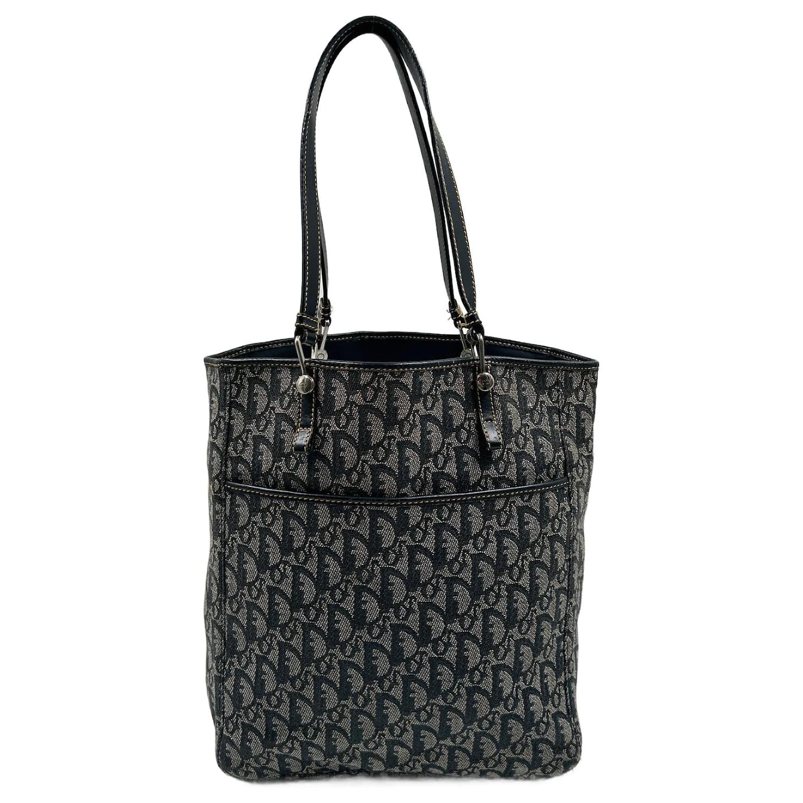 Cabas Dior en toile enduite bleu ref.790454 - Joli Closet