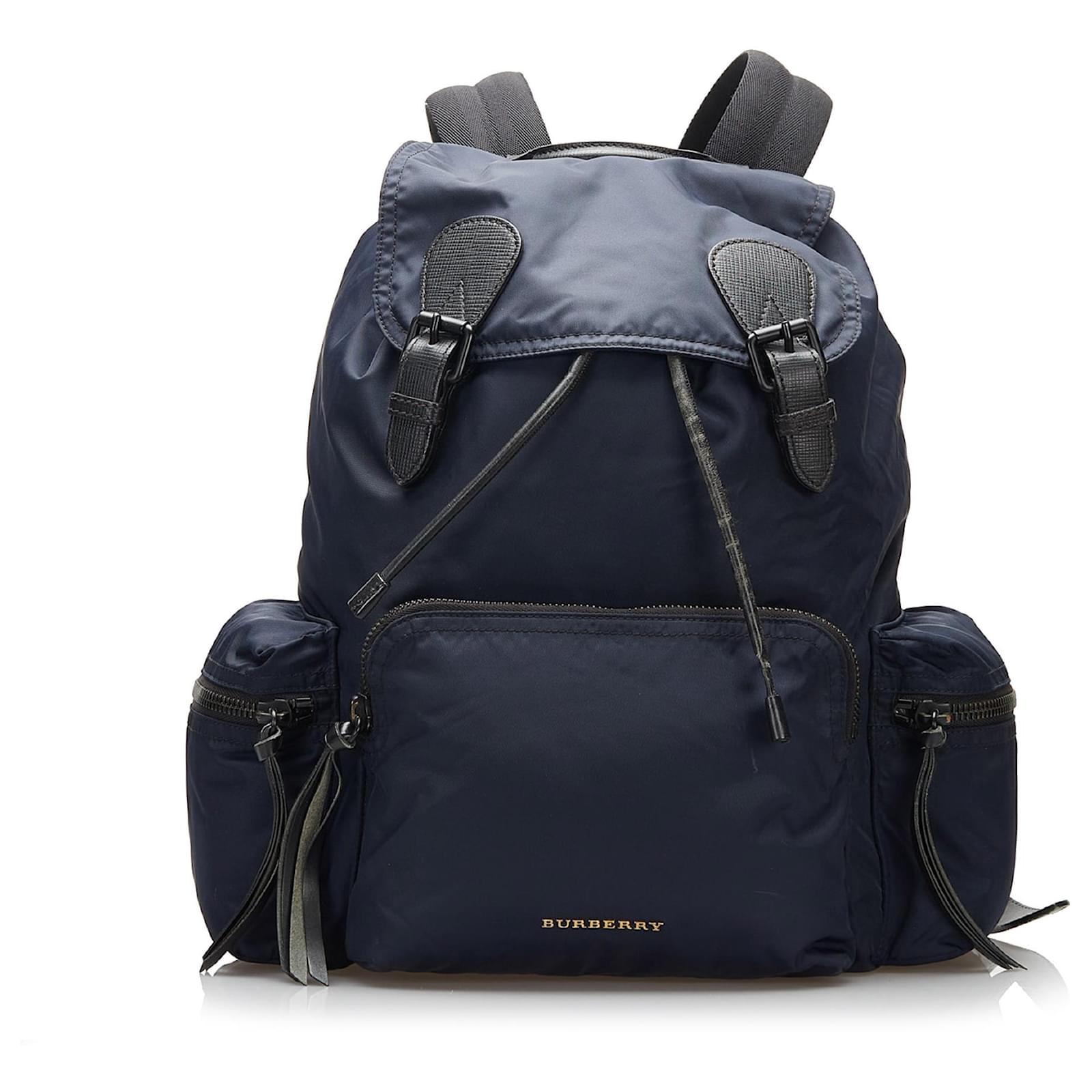 Burberry Blue Runway Nylon Backpack Cloth ref.790657 - Joli Closet