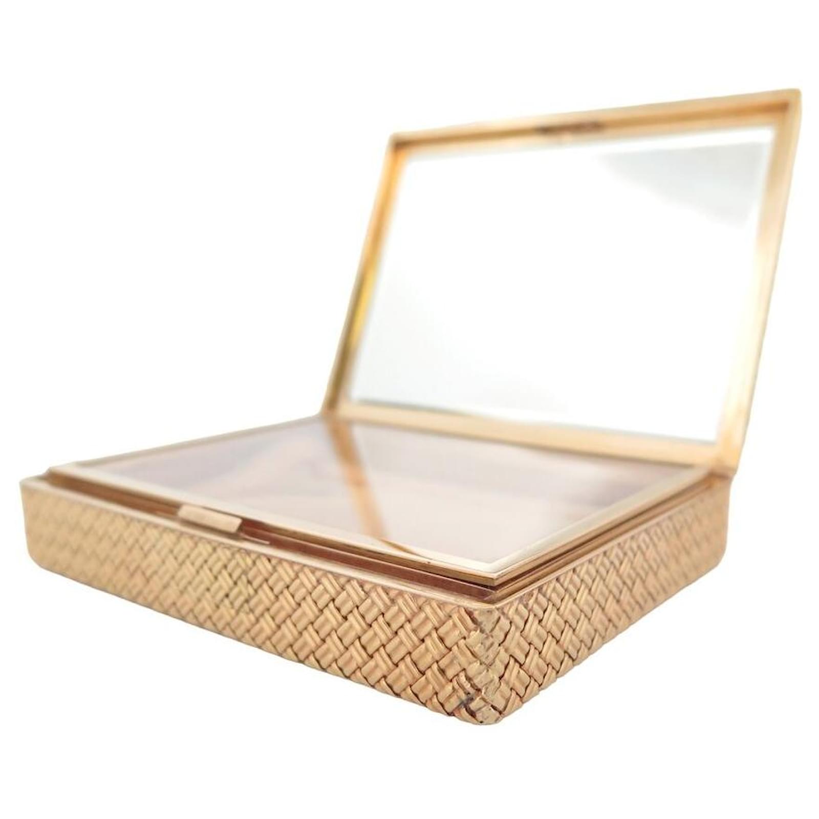 POUDRIER VINTAGE VAN CLEEF & ARPELS EM OURO AMARELO 18K CAIXA DE OURO ...