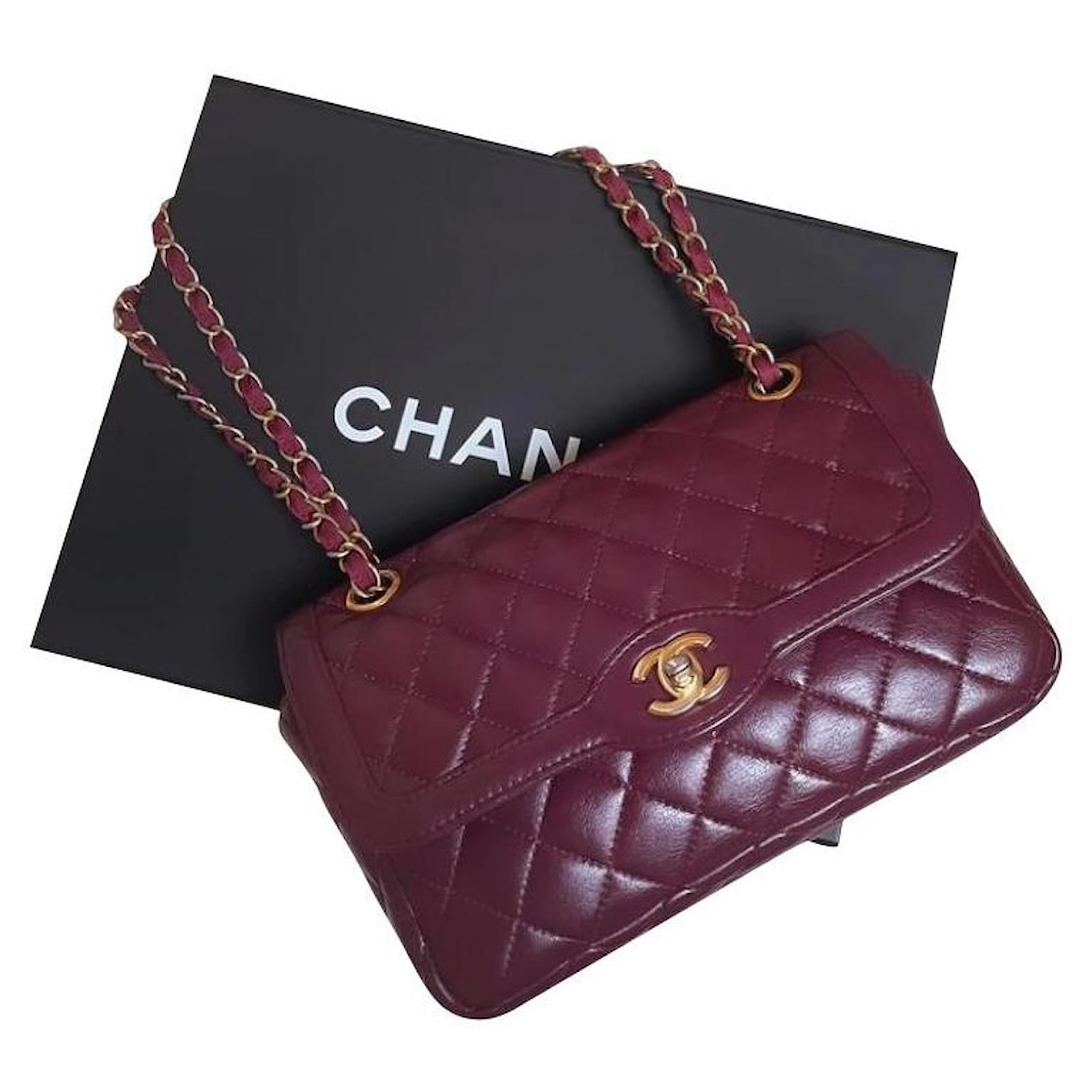 Timeless Borsa classica bordeaux Chanel Bordò Pelle ref.792146 - Joli ...