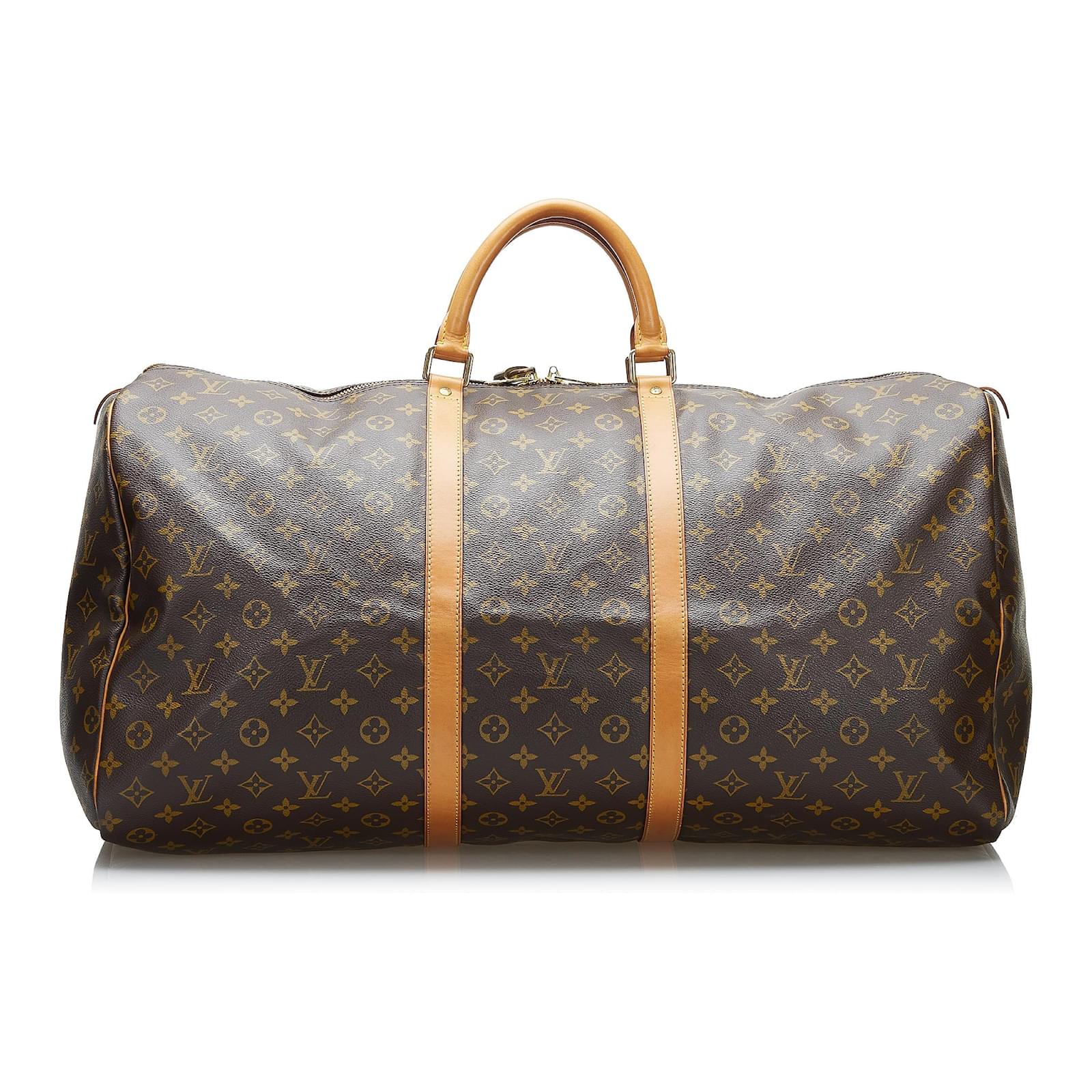 Louis Vuitton Brown Monogram Keepall 60 Cloth ref.792668 - Joli Closet