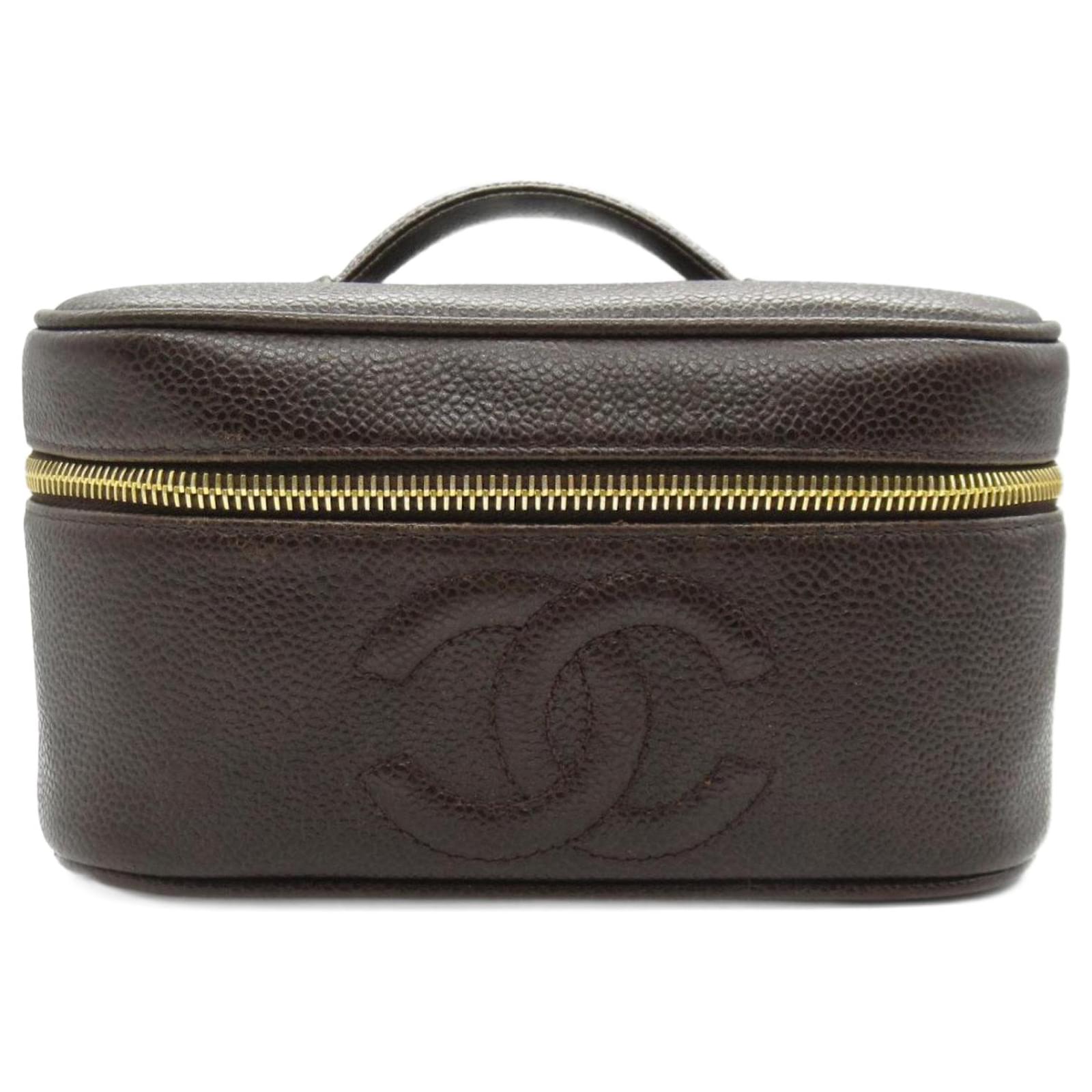 Chanel Vanity Brown Leather ref.792963 - Joli Closet