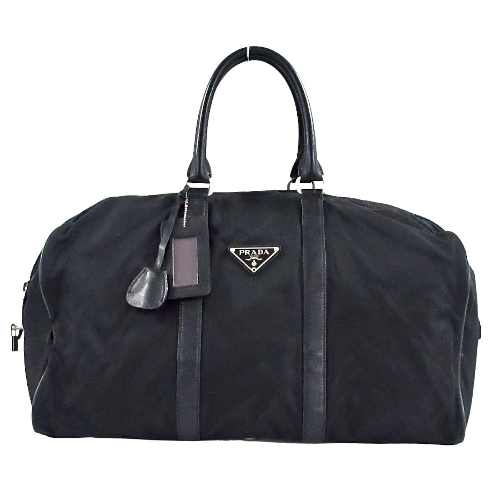 Prada Boston Synthétique Noir ref.793016 - Joli Closet