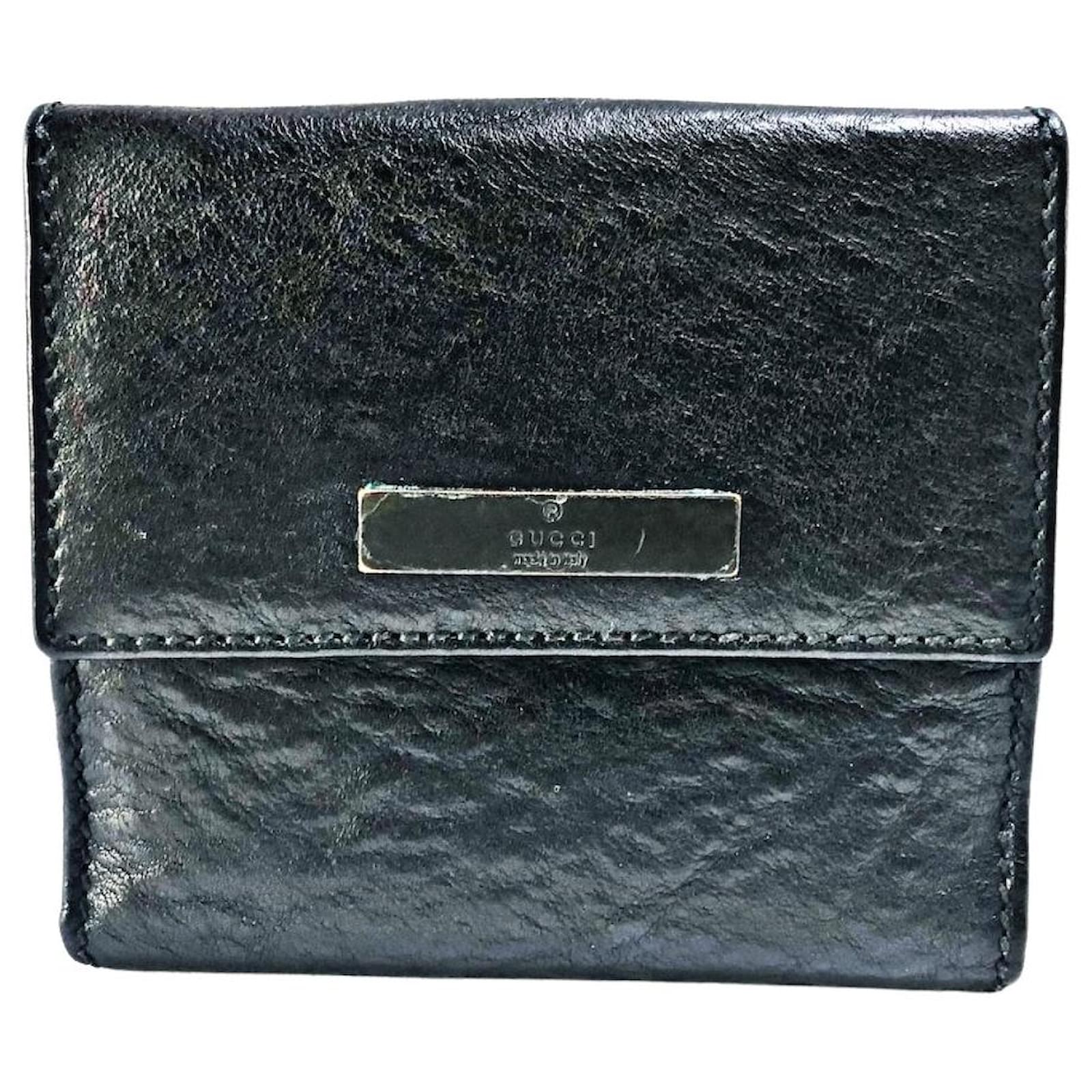 Gucci Metal bar Black Leather ref.793879 - Joli Closet