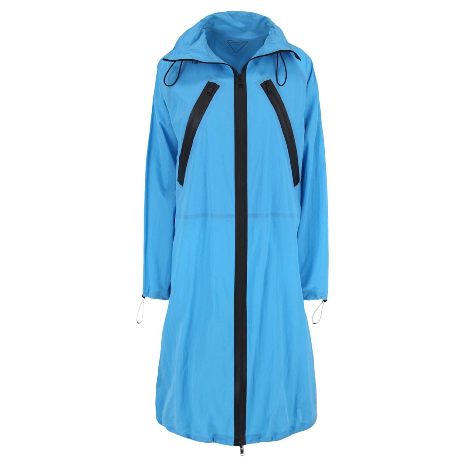 Bottega Veneta Waterproof Parka Blue Polyamide Nylon ref.794311 - Joli ...