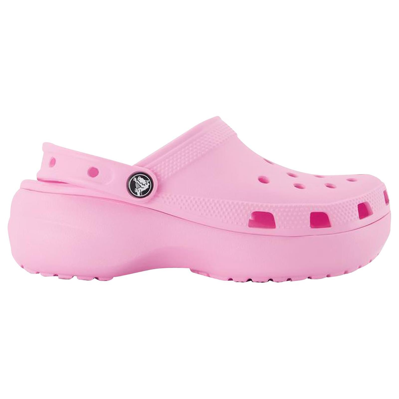 Autre Marque Classic Platform Mules - Crocs - Flamingo - Synthetic Pink ...