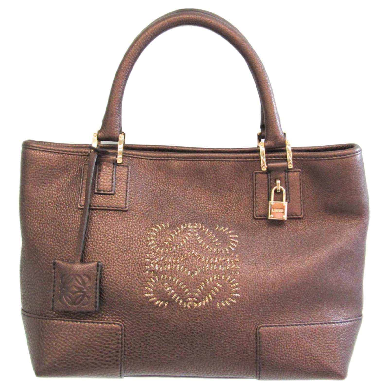 Loewe Cuir Marron ref.796104 - Joli Closet