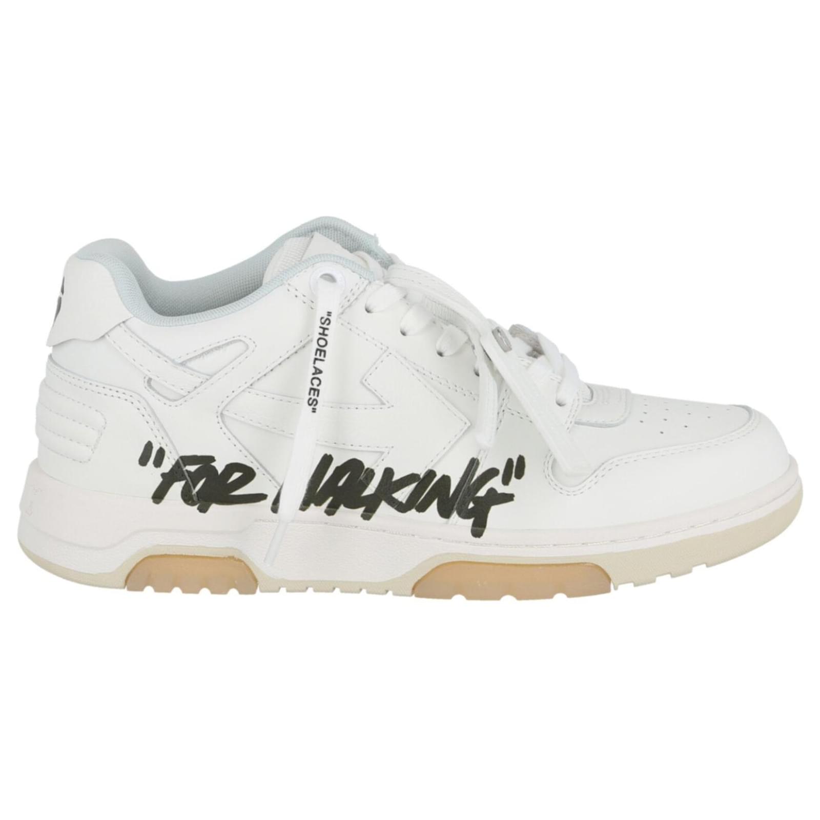 Off White Baskets Off-White For Walking Cuir Blanc ref.796890 - Joli Closet