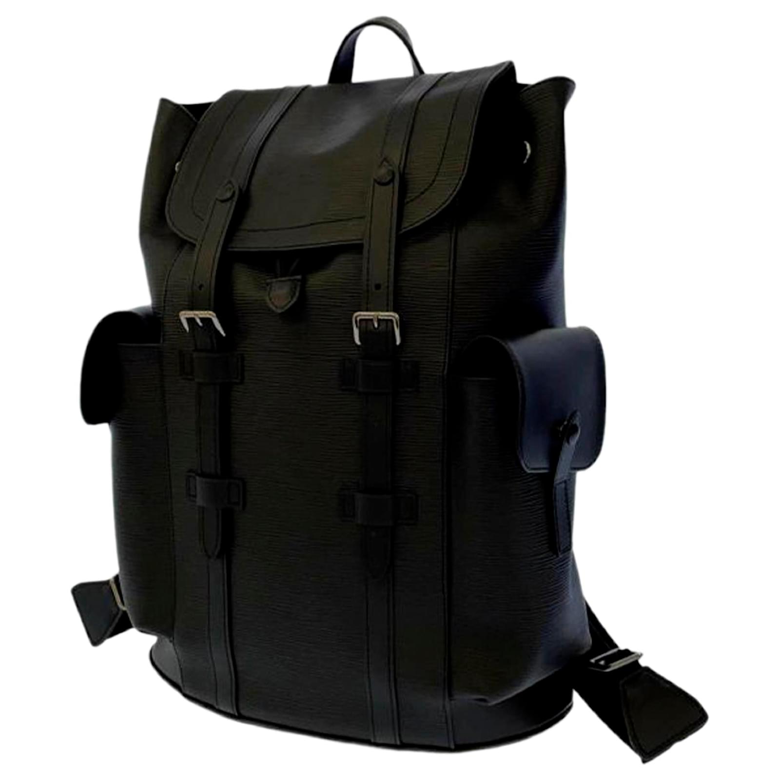 Louis Vuitton Black Epi Christopher Backpack PM Leather ref.796900 ...