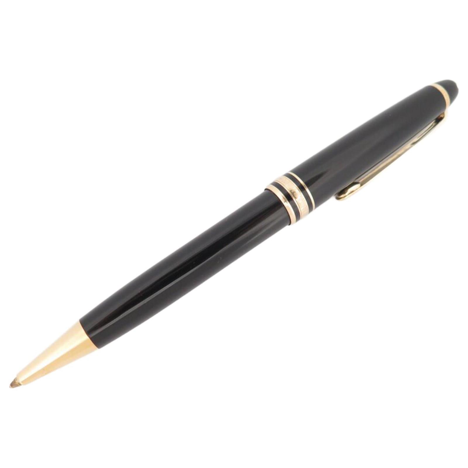 MONTBLANC MEISTERSTUCK CLASSIC GOLDEN BALLPOINT PEN 10883 BLACK ...