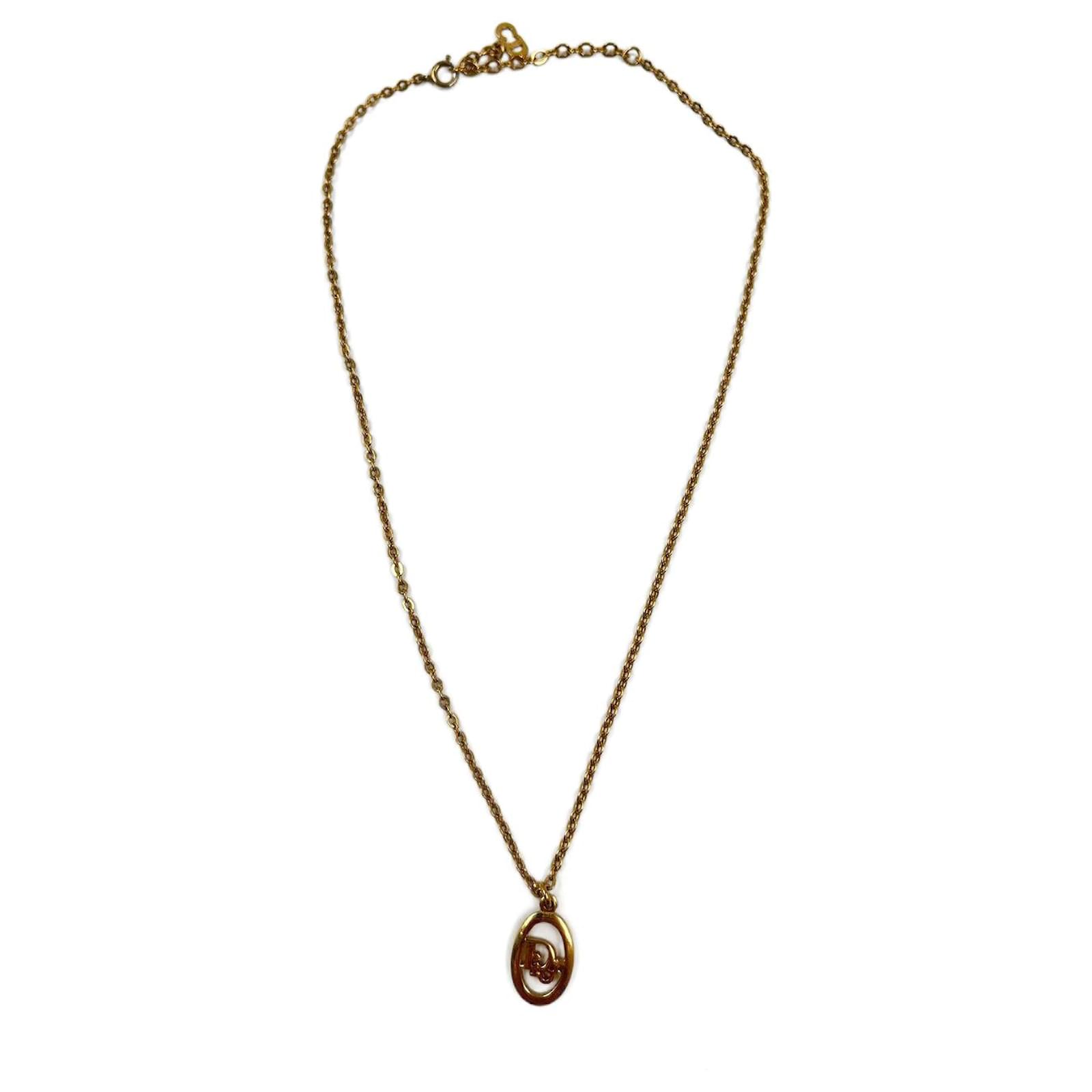 Collier CD Dior doré Métal ref.798005 - Joli Closet