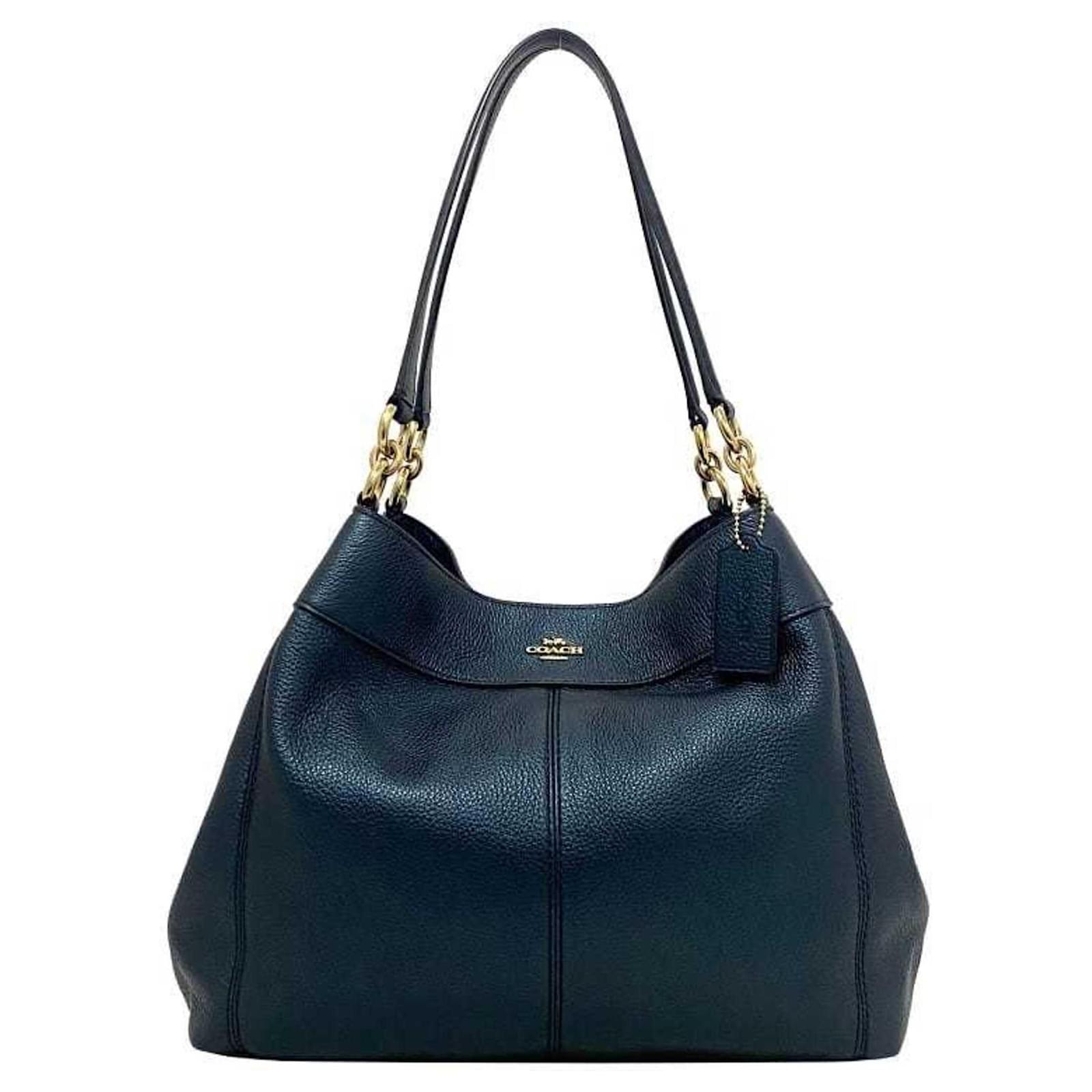 Coach Navy blue Leather ref.800714 - Joli Closet