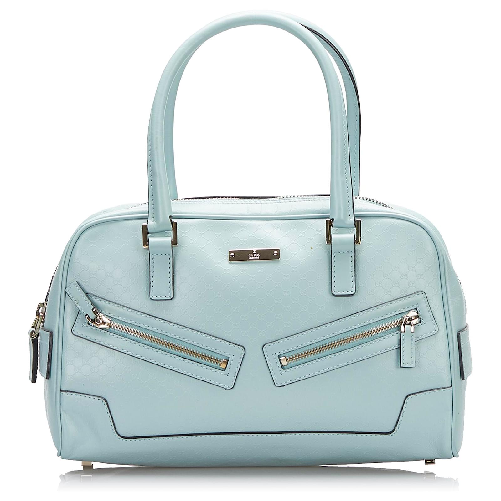 Gucci Blue Microguccissima Capri Mini Bag Leather Pony-style calfskin ...