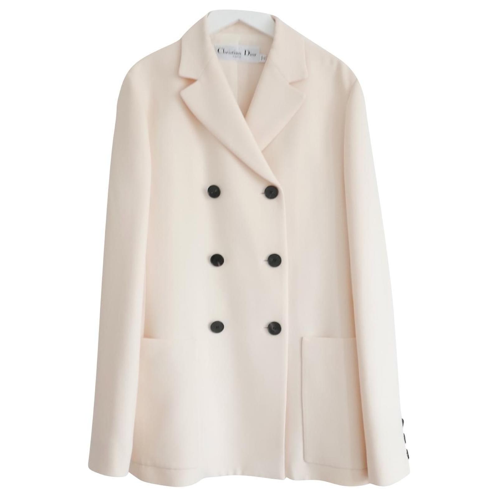 Dior VO5 Marlène bar jacket Cream Silk Wool ref.801743 - Joli Closet