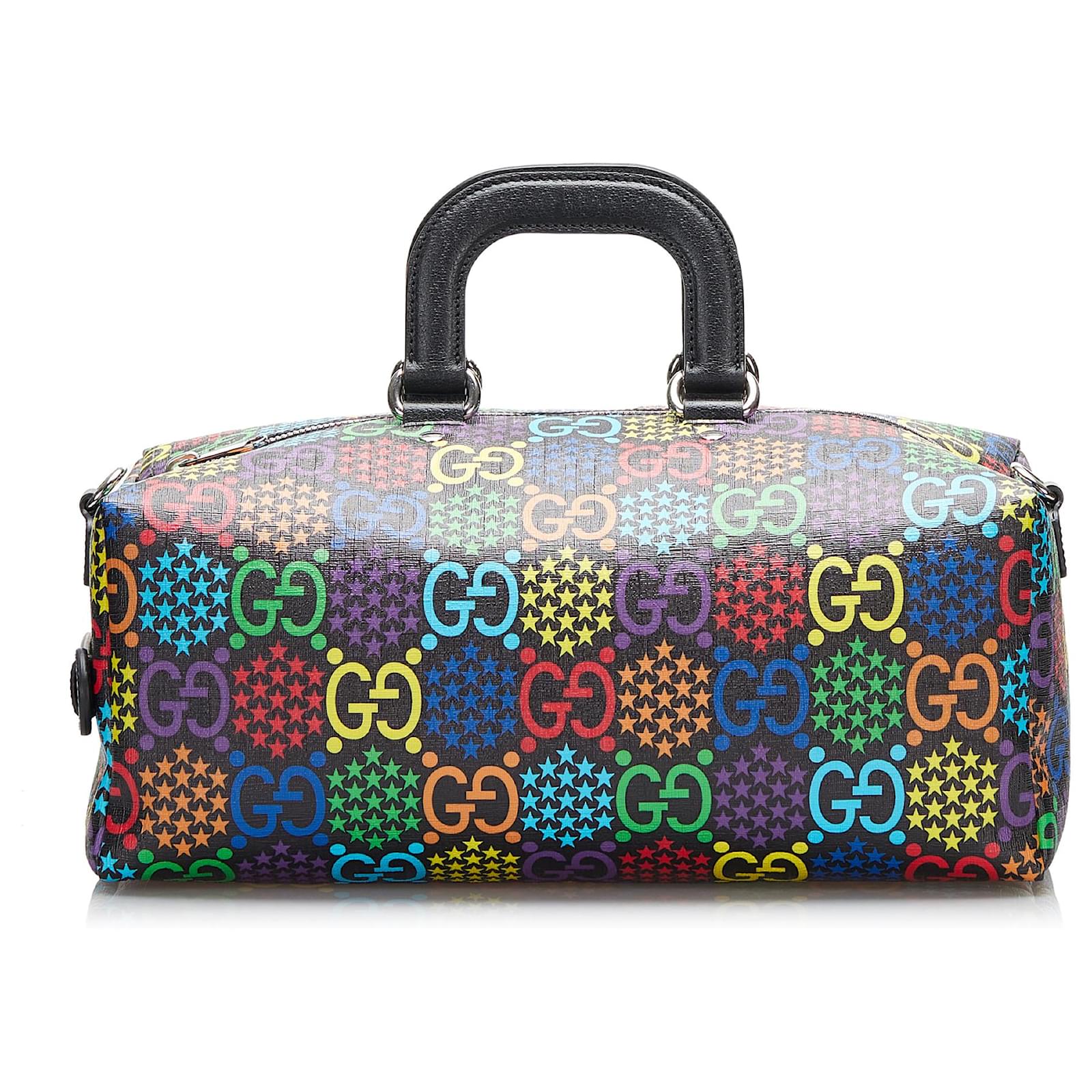 Gucci Black GG Psychedelic Satchel Cloth Cloth ref.801819 - Joli Closet