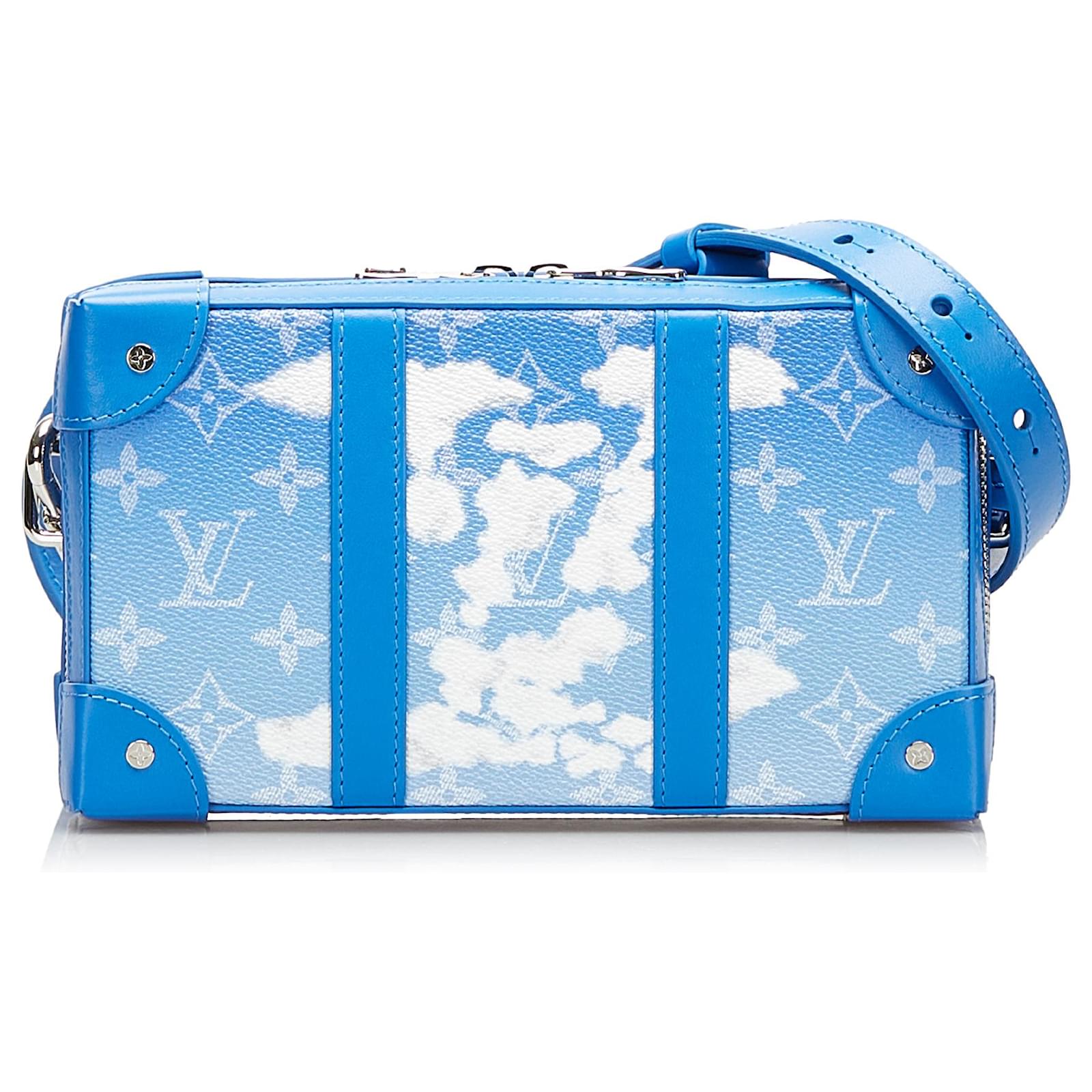 Louis Vuitton Blue Monogram Clouds Soft Trunk Wallet Toile Bleu ref ...