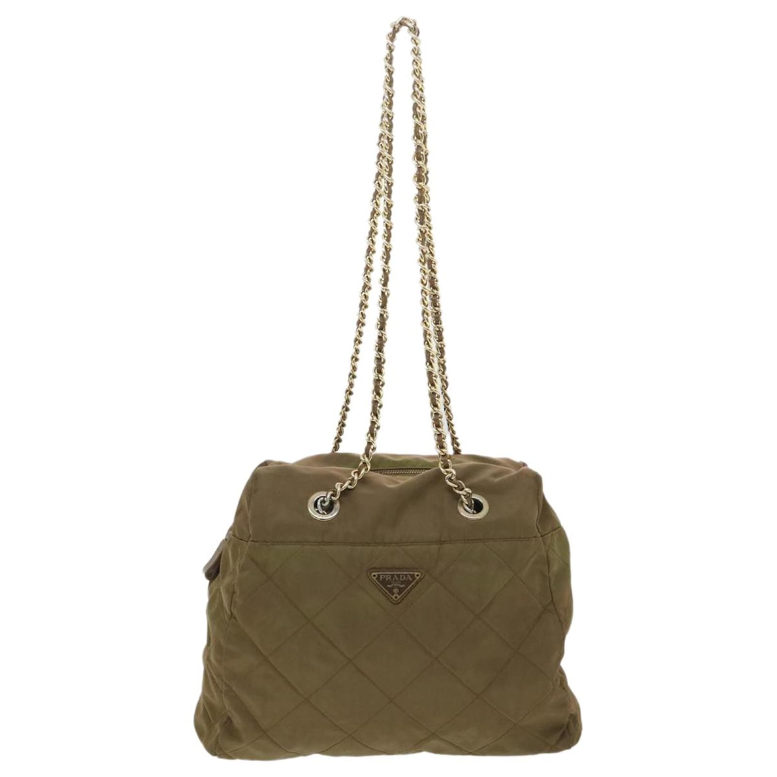 Prada Khaki Synthetic ref.802231 - Joli Closet