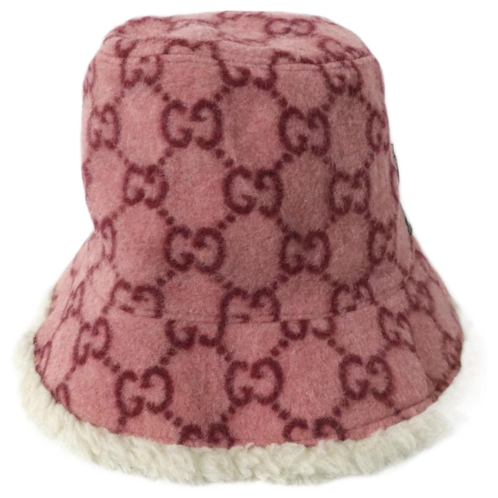 Gucci GG pattern Pink Wool ref.804117 - Joli Closet