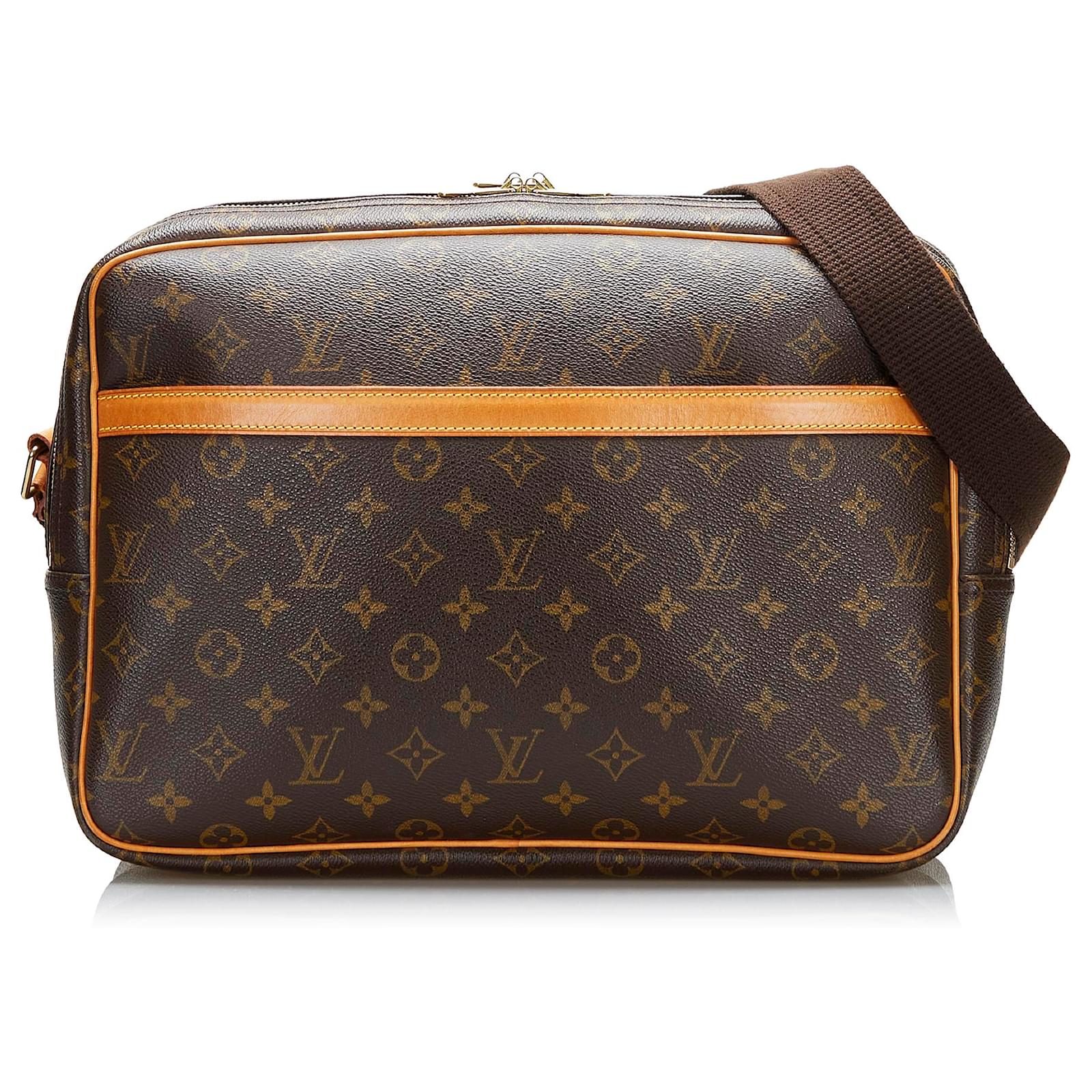 Louis Vuitton Brown Monogram Reporter GM Cloth ref.804459 - Joli Closet