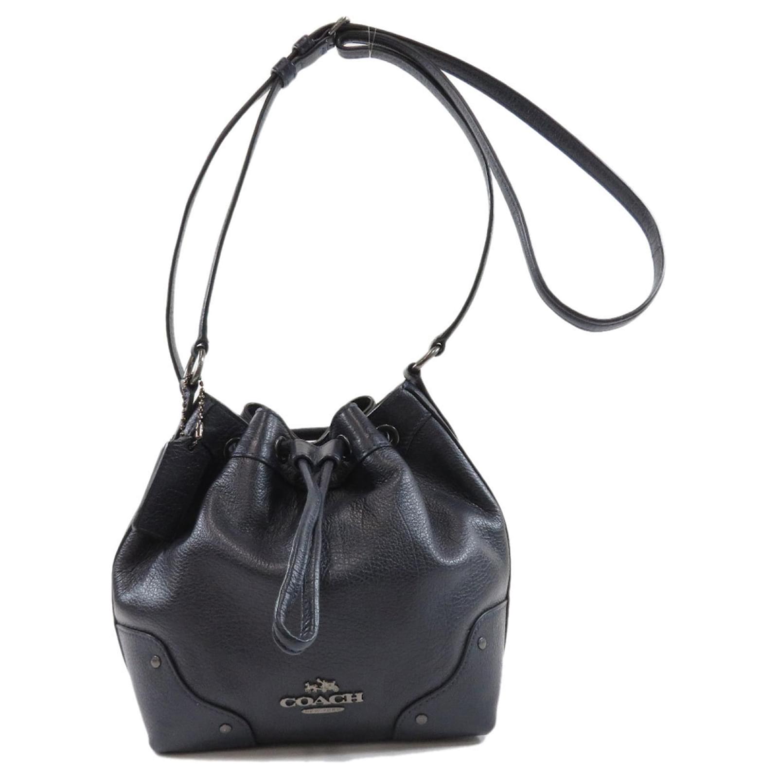 Coach Navy blue Leather ref.804882 - Joli Closet