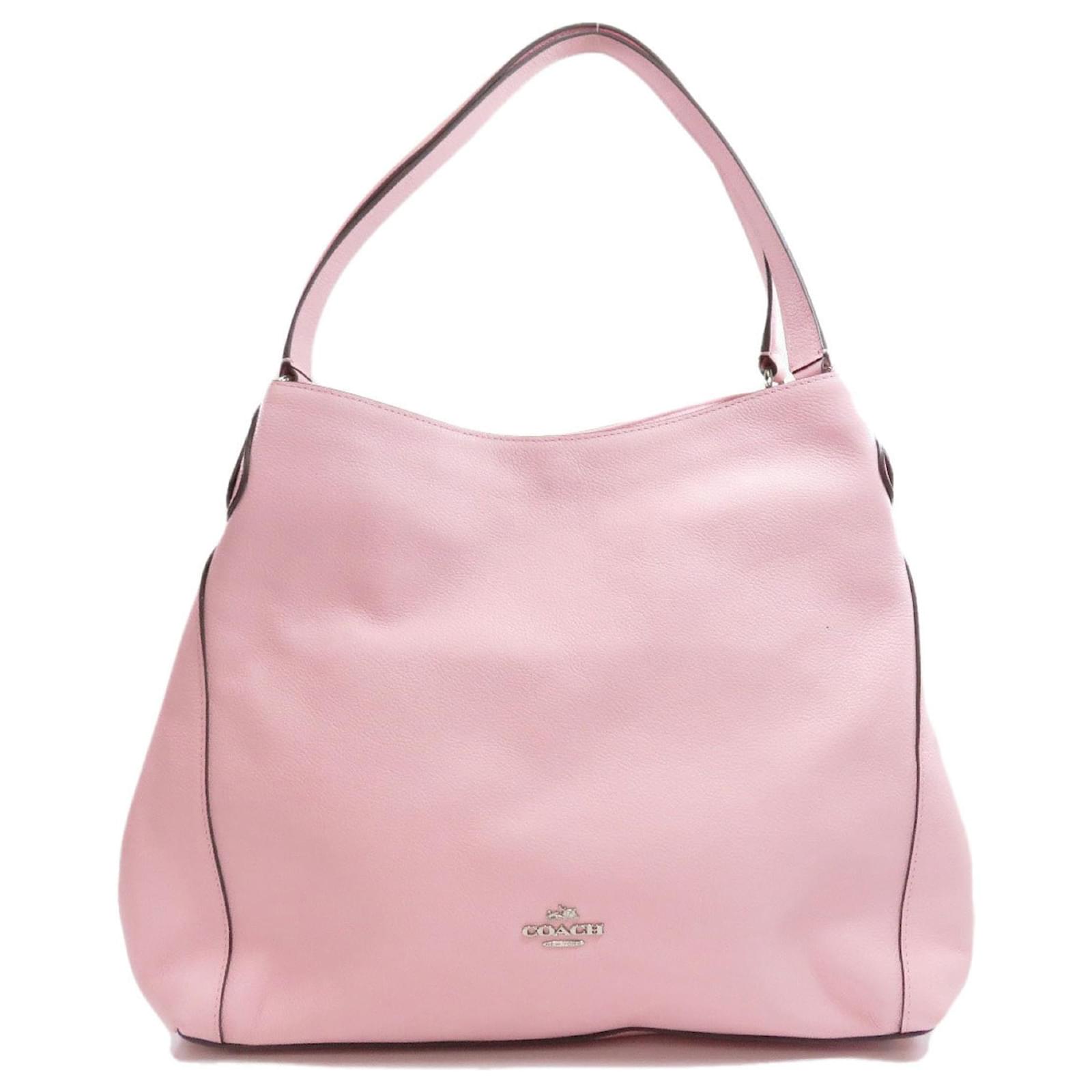 Coach Edie Pink Leather ref.804925 - Joli Closet