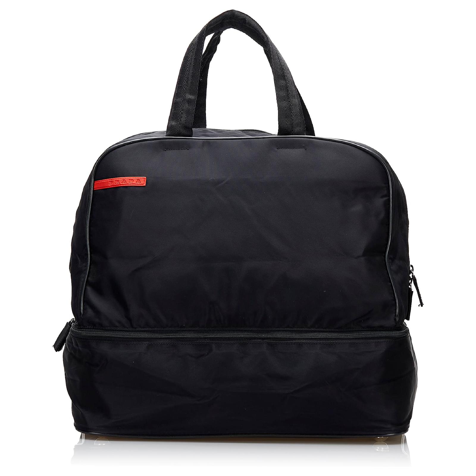 Prada Black Tessuto Sports Line Travel Bag Nylon Cloth ref.804989 ...