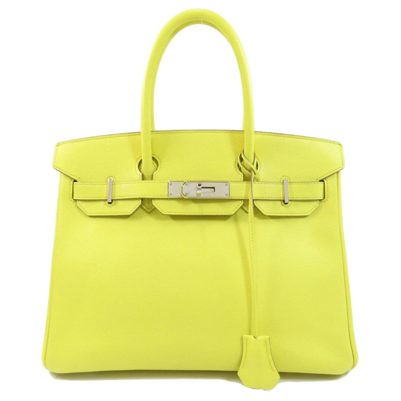Hermès HERMES BIRKIN 30 Yellow Leather ref.805748 - Joli Closet