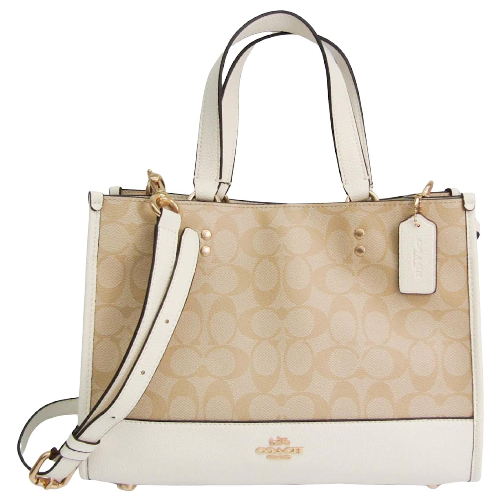 Coach Signature Beige Cloth ref.806303 - Joli Closet
