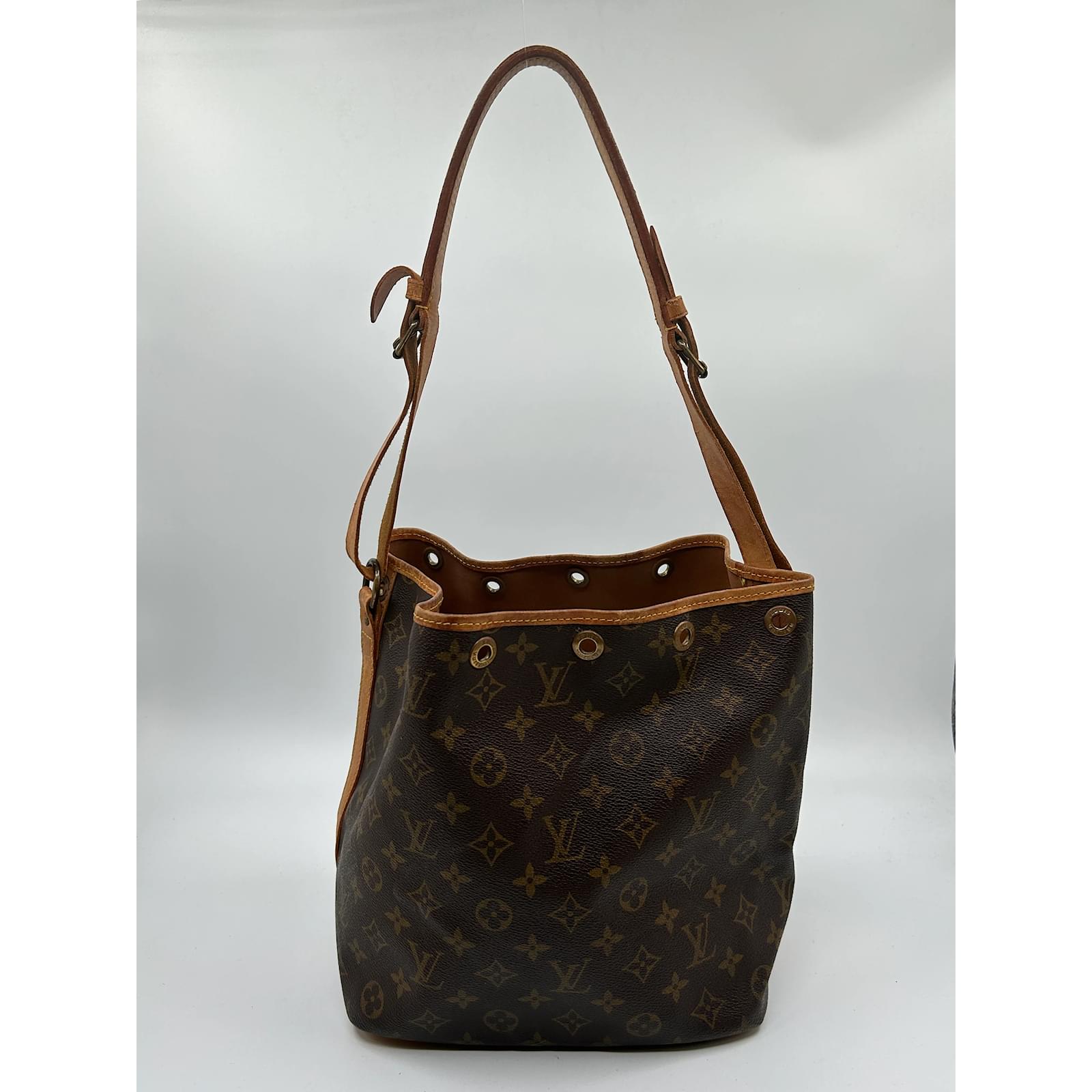 Monogram Coated Canvas Louis Vuitton Petit Noe Brown Cloth ref.806744 ...