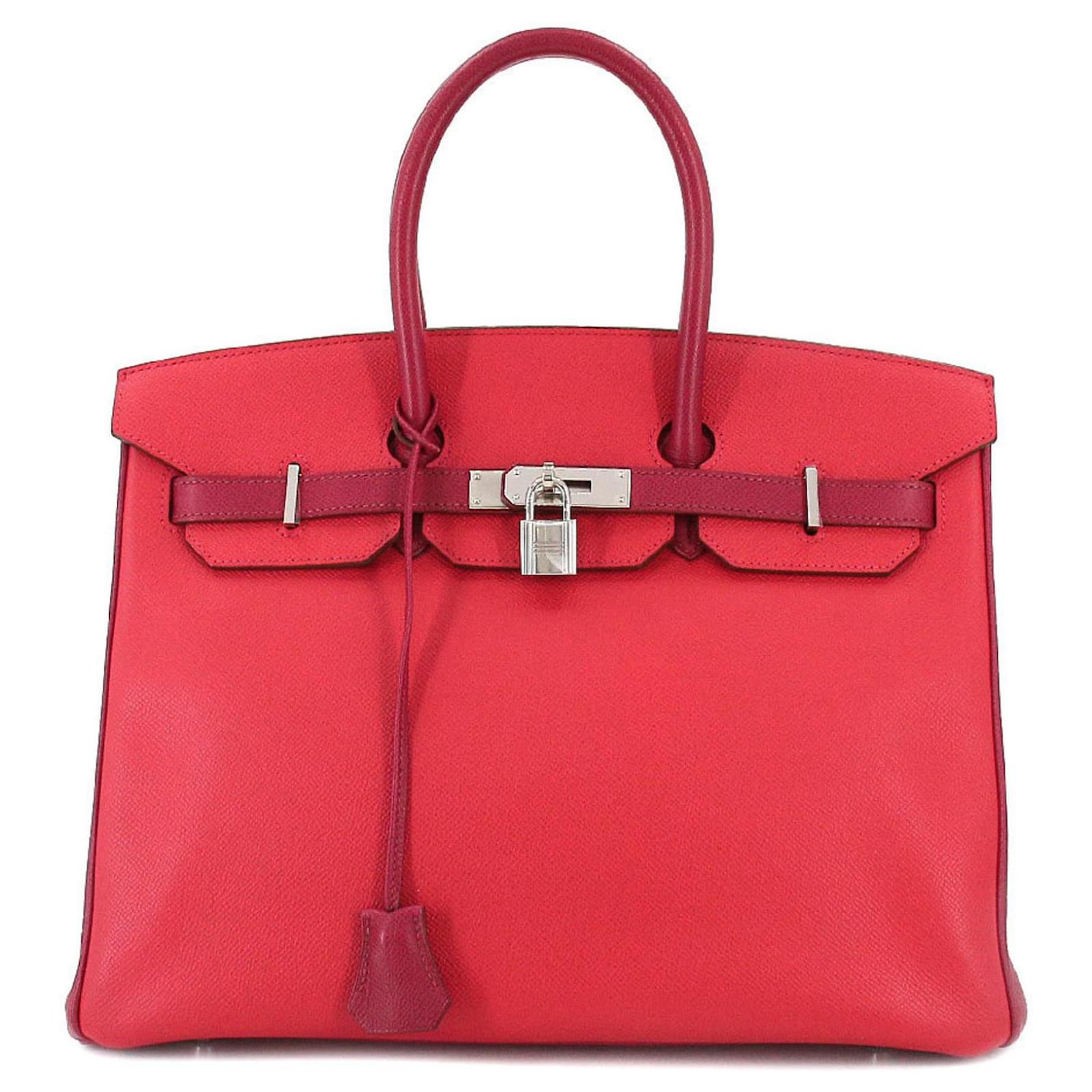 Hermès HERMES BIRKIN 35 Red Leather ref.806886 - Joli Closet