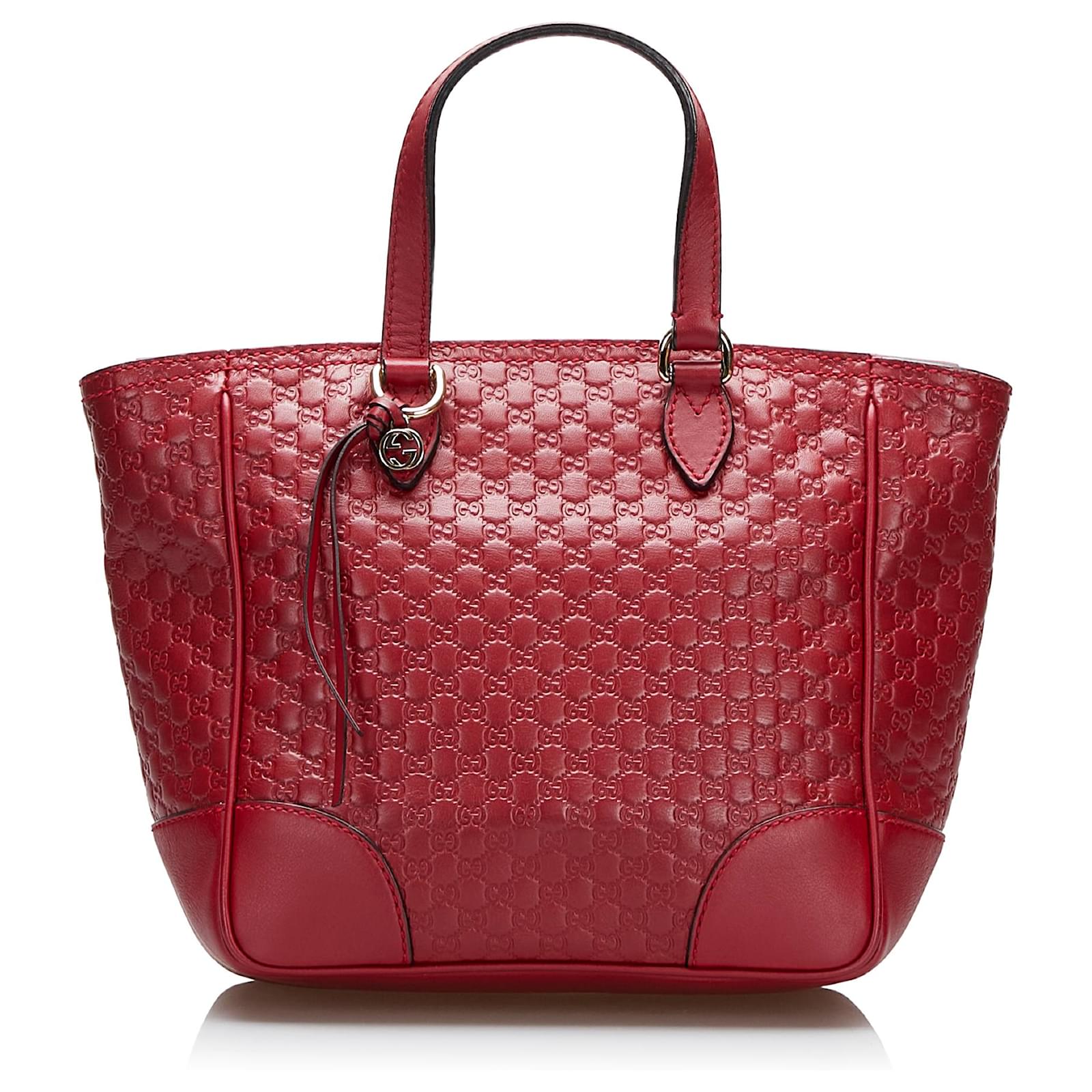 Gucci Red Microguccissima Bree Leather Pony-style calfskin ref.JC807135 ...
