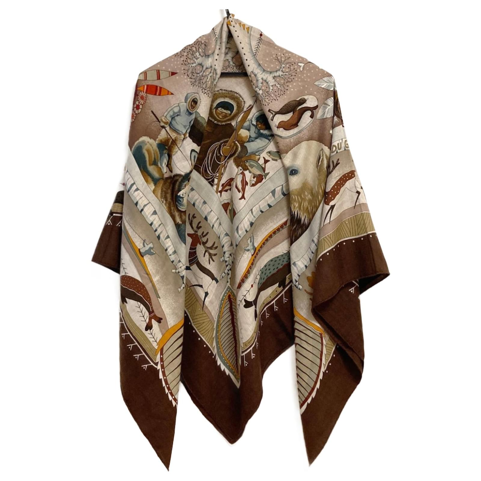 HERMÈS CARRÉ 140 Laine Multicolore ref.807479 - Joli Closet