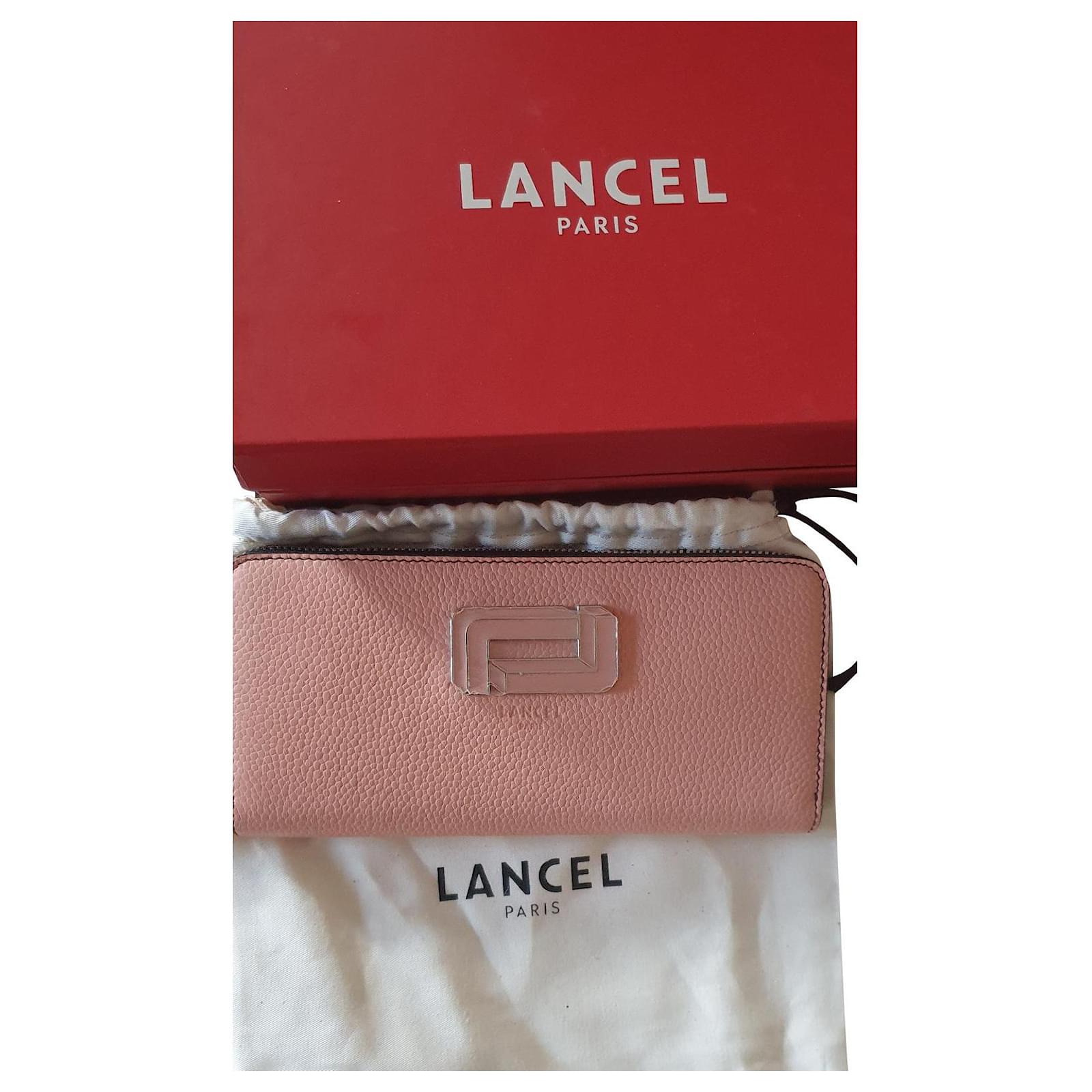 Lancel Wallets Pink Ostrich leather ref.807579 - Joli Closet