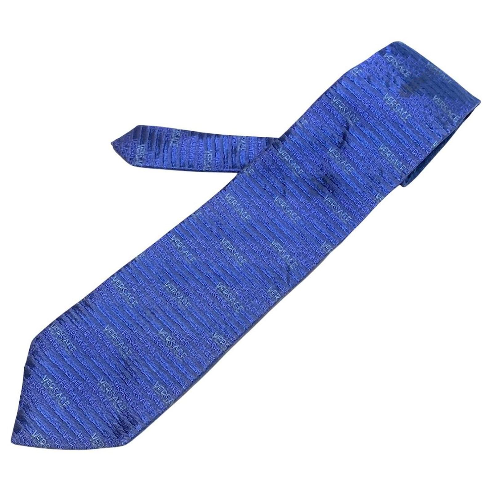 VERSACE Blue Silk ref.807621 - Joli Closet