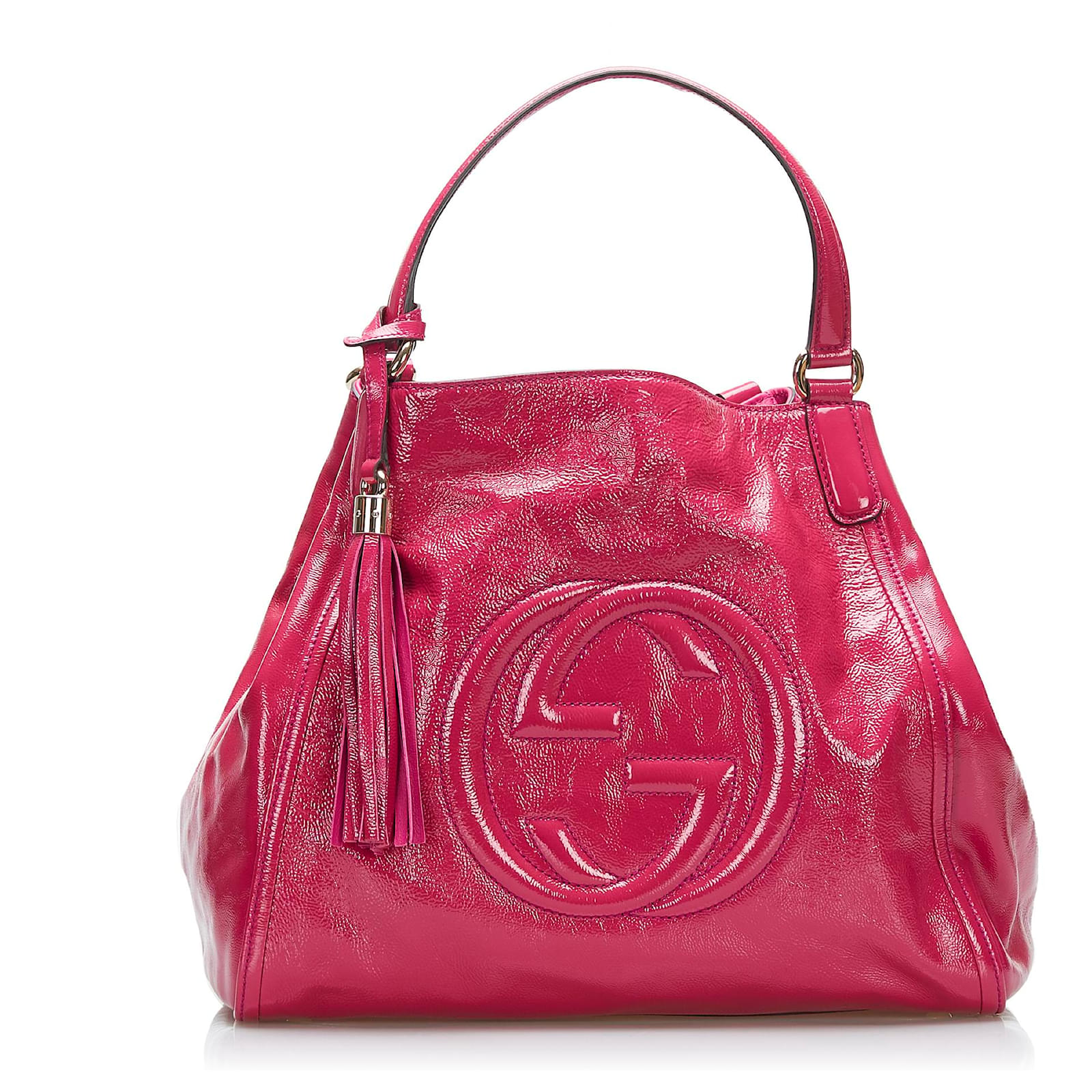 Gucci Pink Soho Cellarius Patent Tote Leather Patent leather ref.807630 ...