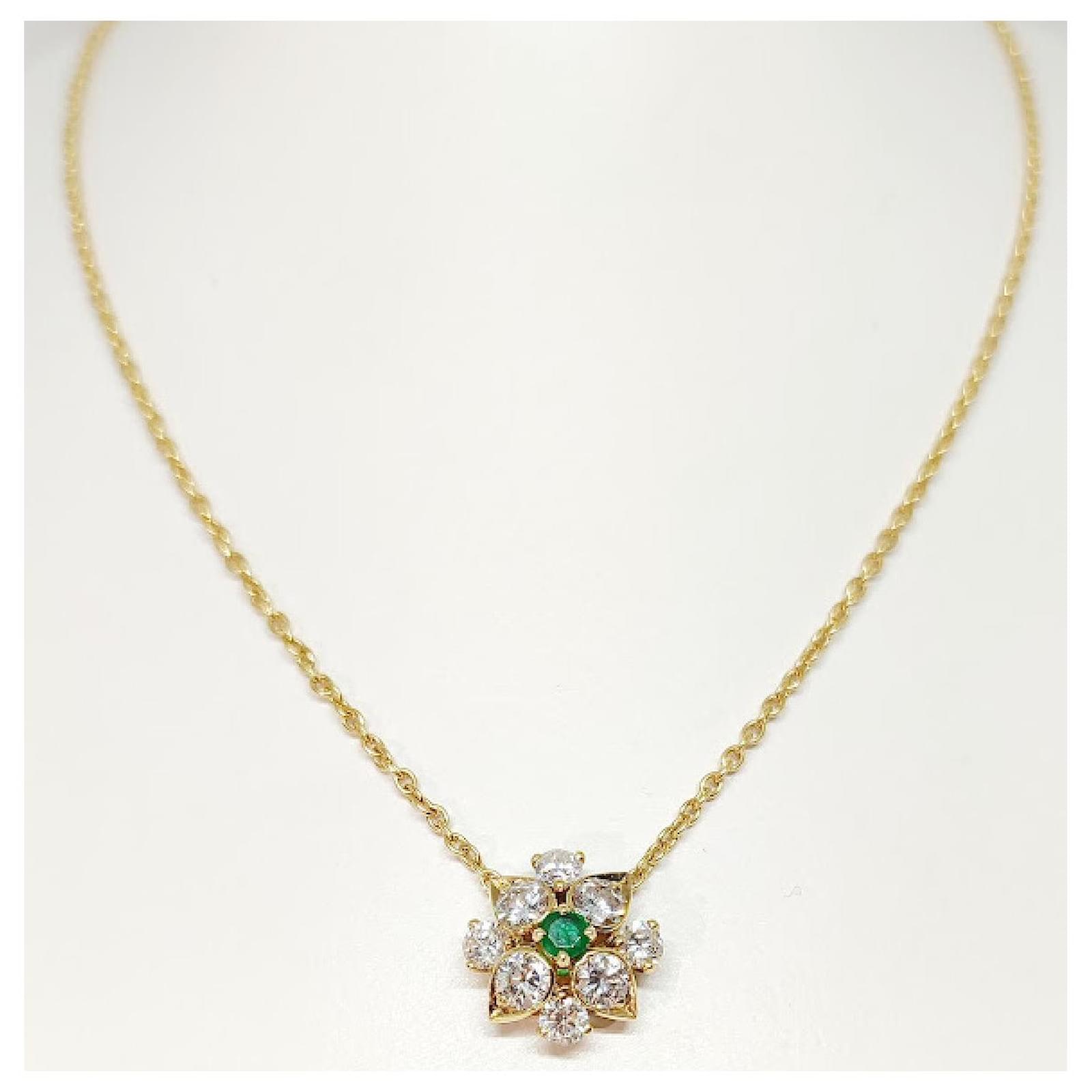 Van Cleef & Arpels Colar de ouro com diamantes Amarelo ref.808388 ...