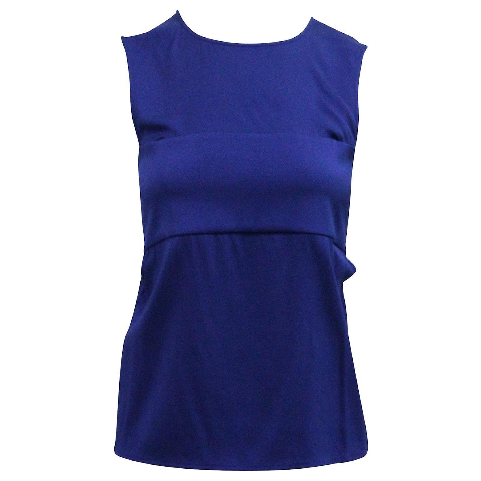 Alexander Wang Top azul brillante con espalda abierta Seda ref.809629 ...