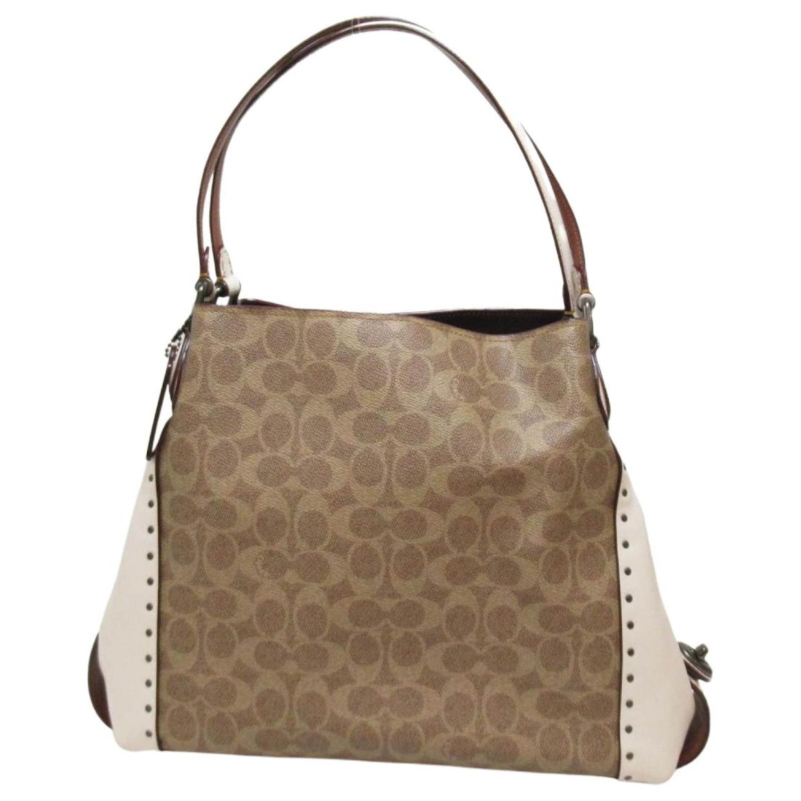 Coach Edie Beige Cloth ref.815172 - Joli Closet