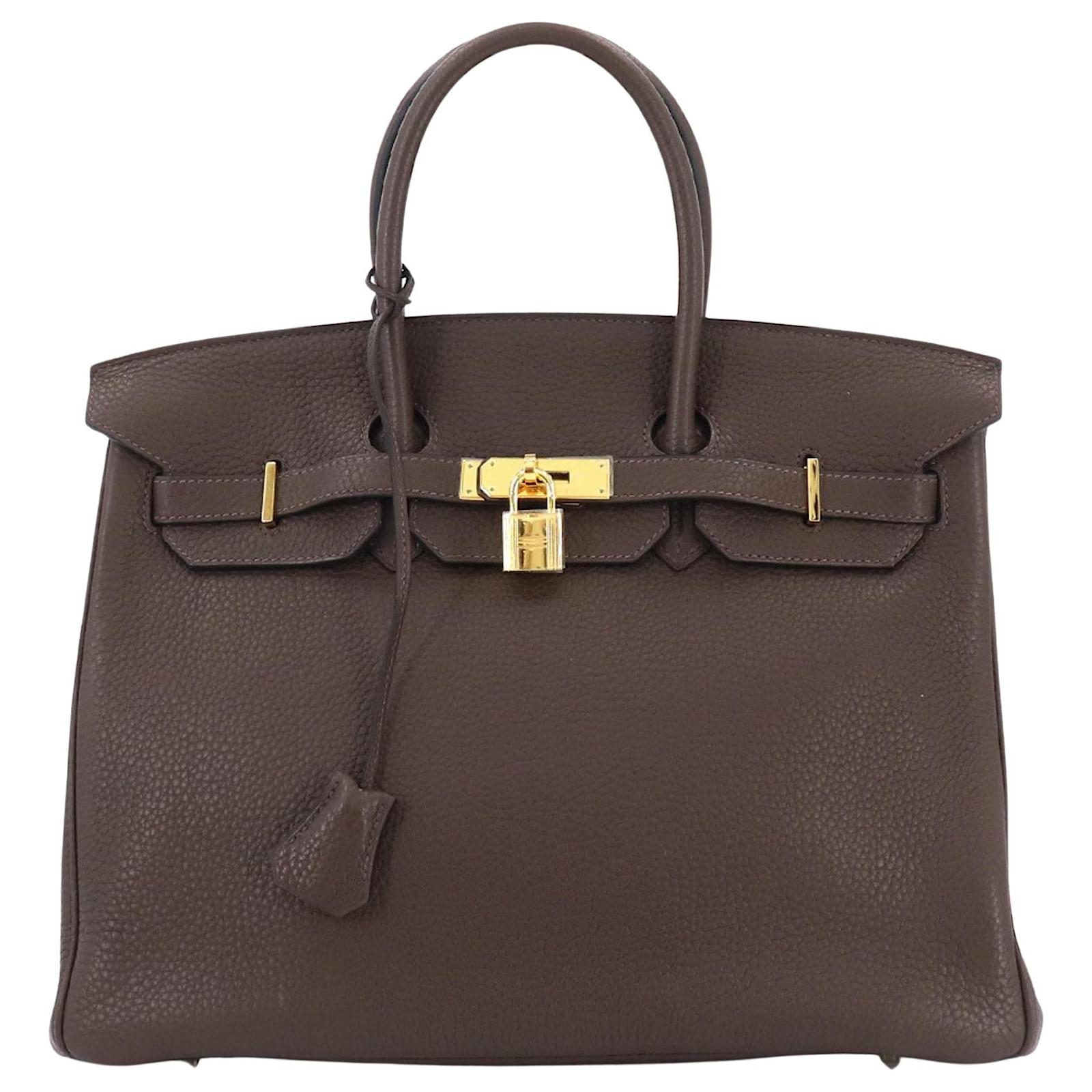 Hermès HERMES BIRKIN 35 Brown Leather ref.815385 - Joli Closet