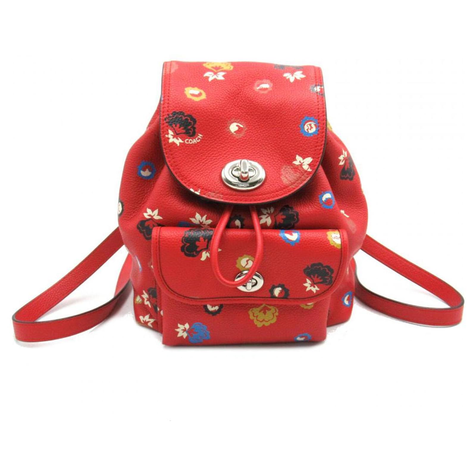 Coach Red Leather ref.815931 - Joli Closet