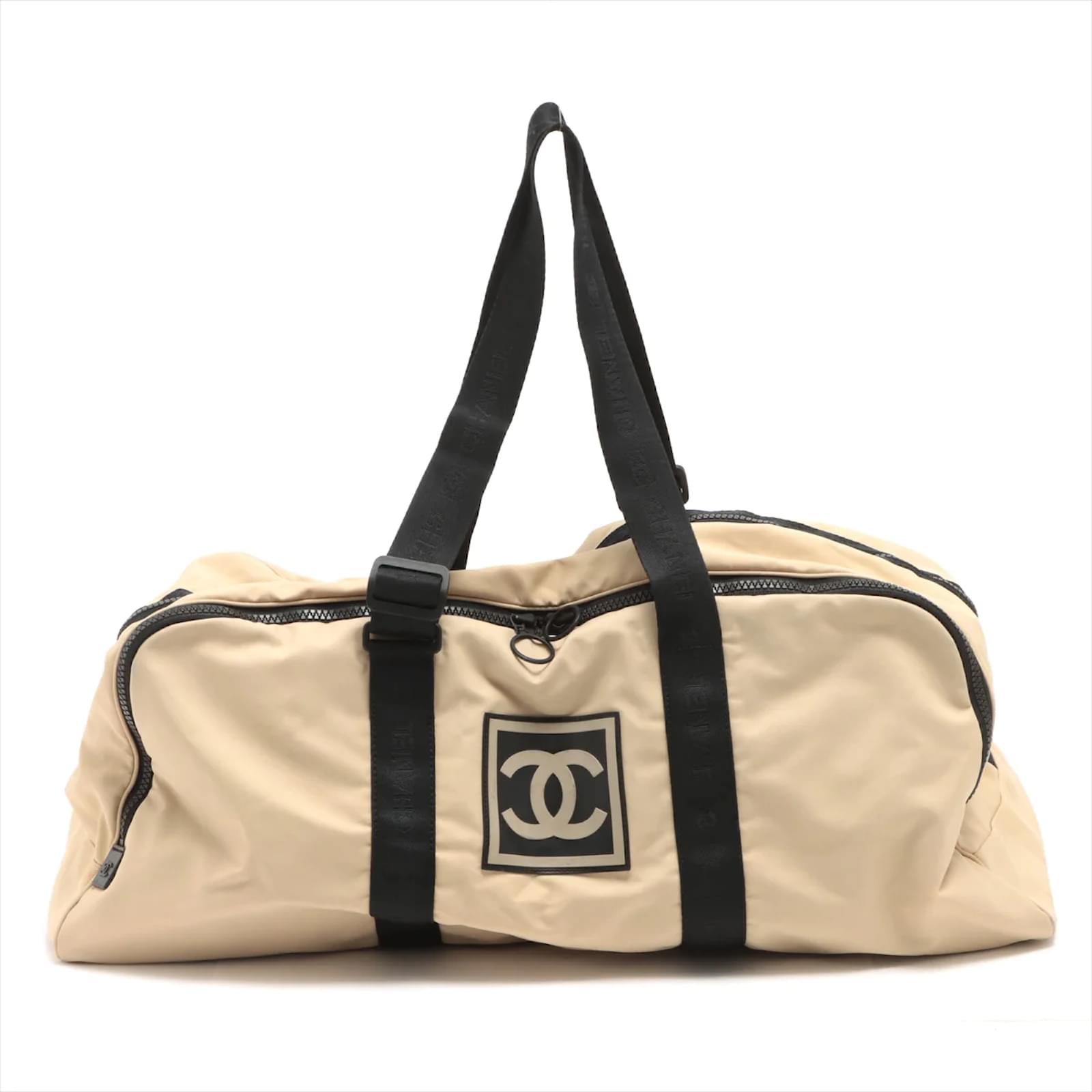 Beige Nylon Chanel Travel Bag ref.816012 - Joli Closet
