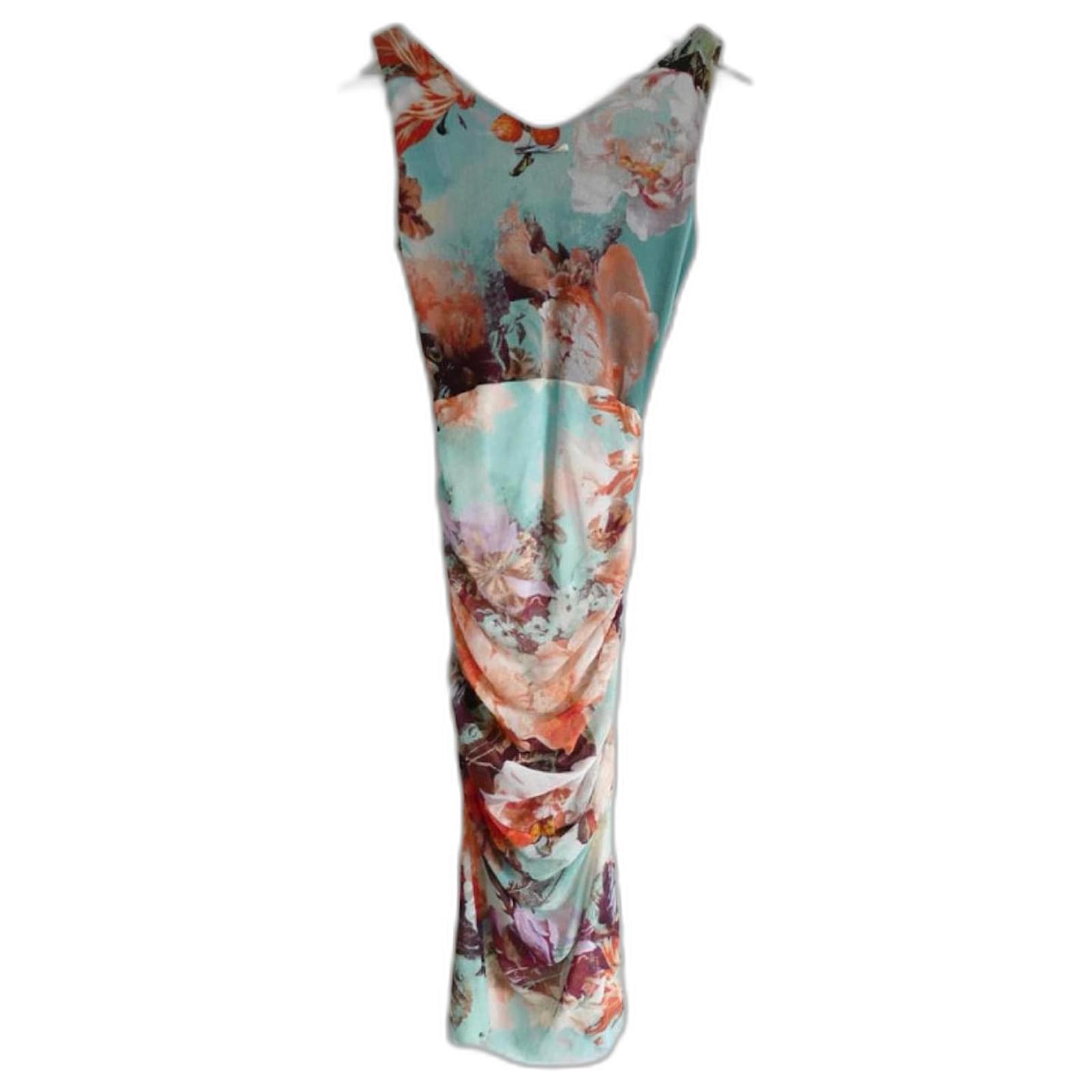 Jean Paul Gaultier robe en résille rose vintage Polyamide Multicolore ...