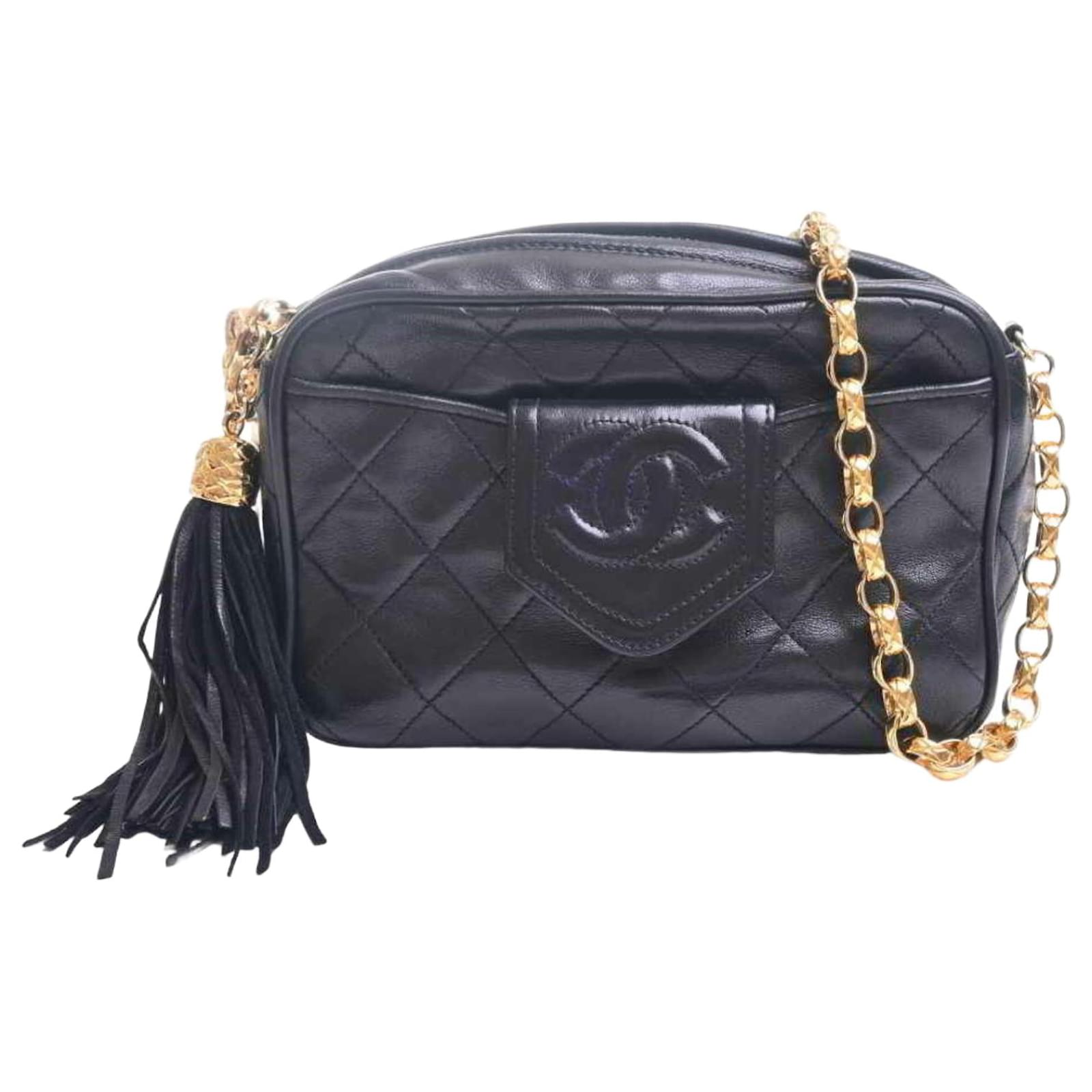 Camera Chanel caméra Cuir Noir ref.816840 - Joli Closet