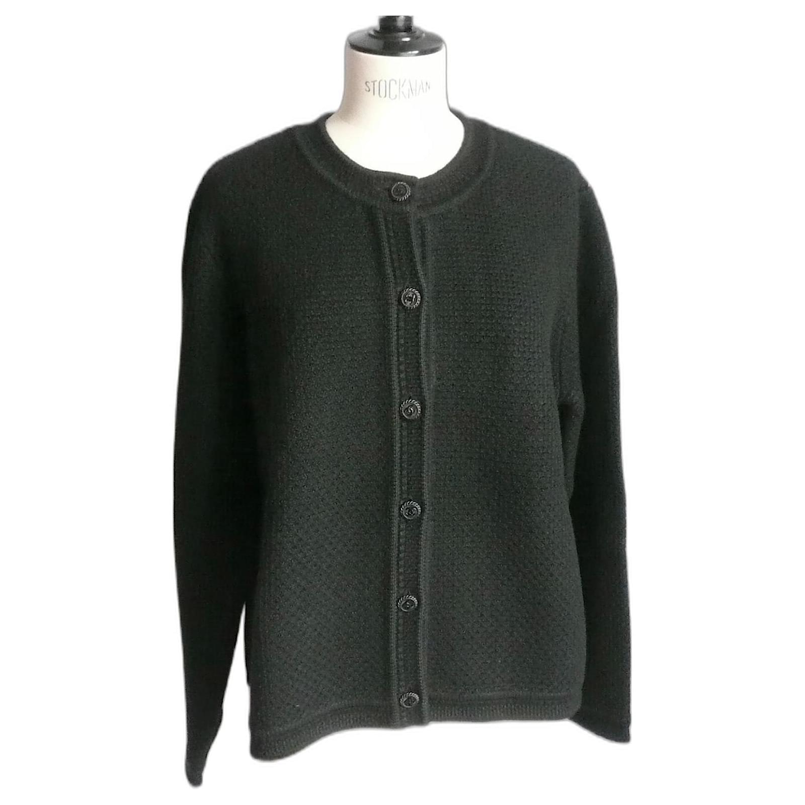 CHANEL Cardigan jacket new black wool XXL ref.817354 - Joli Closet