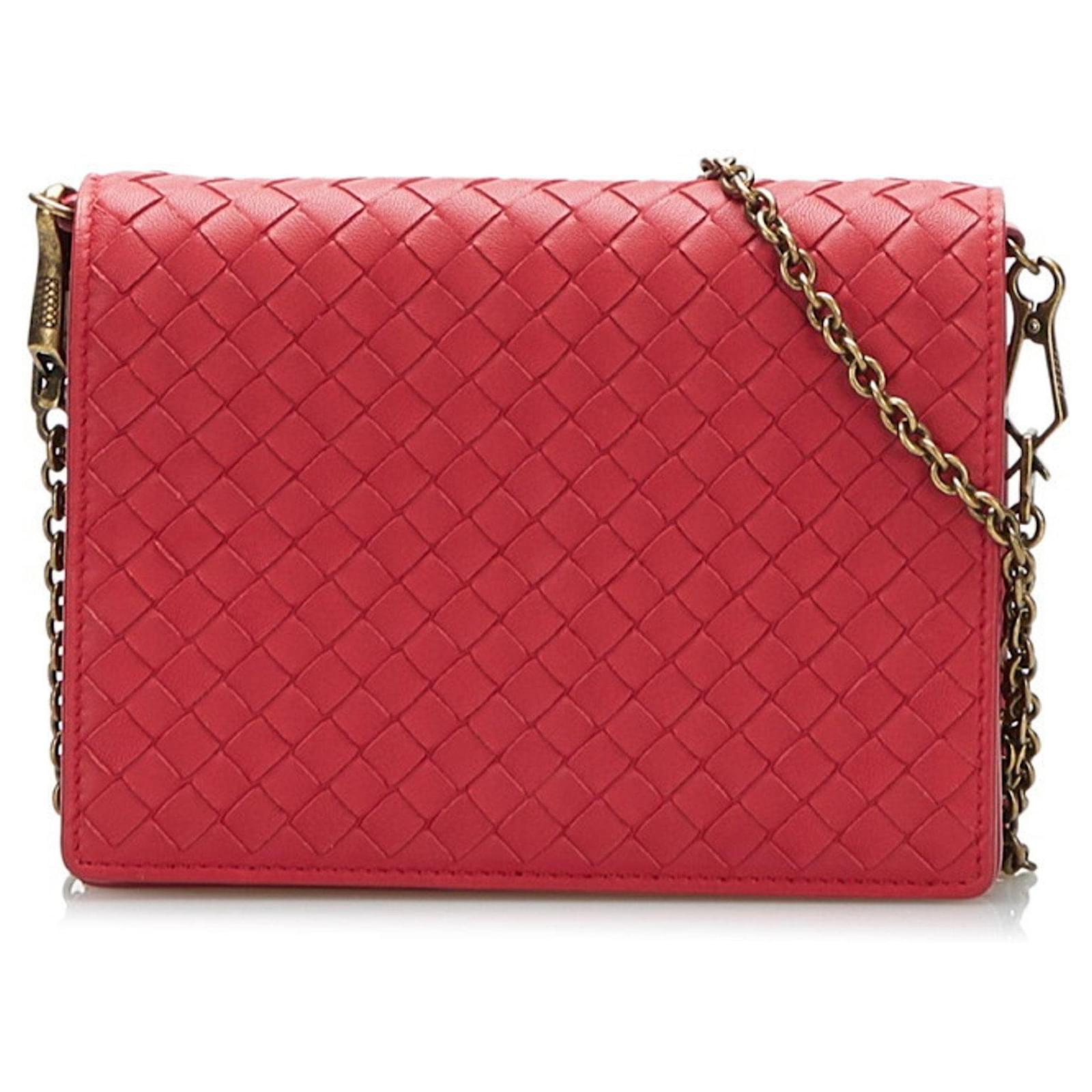 Bottega Veneta Red Leather ref.817924 - Joli Closet